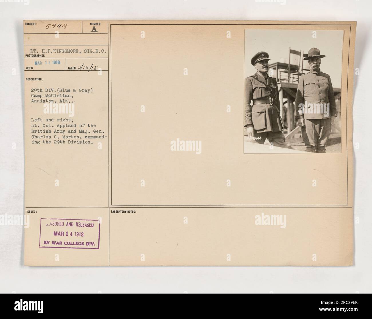 Lt col appland Banque de photographies et d’images à haute résolution ...