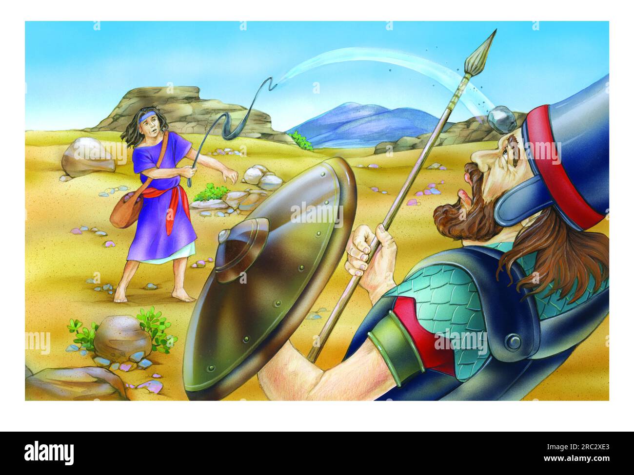 David and goliath illustration Banque de photographies et d’images à ...