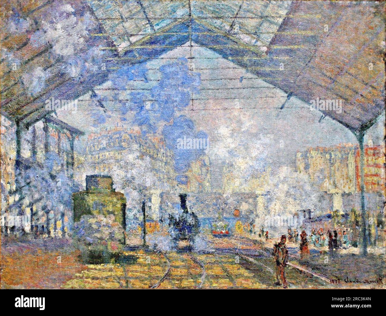 La gare saint lazare monet Banque de photographies et d’images à haute ...