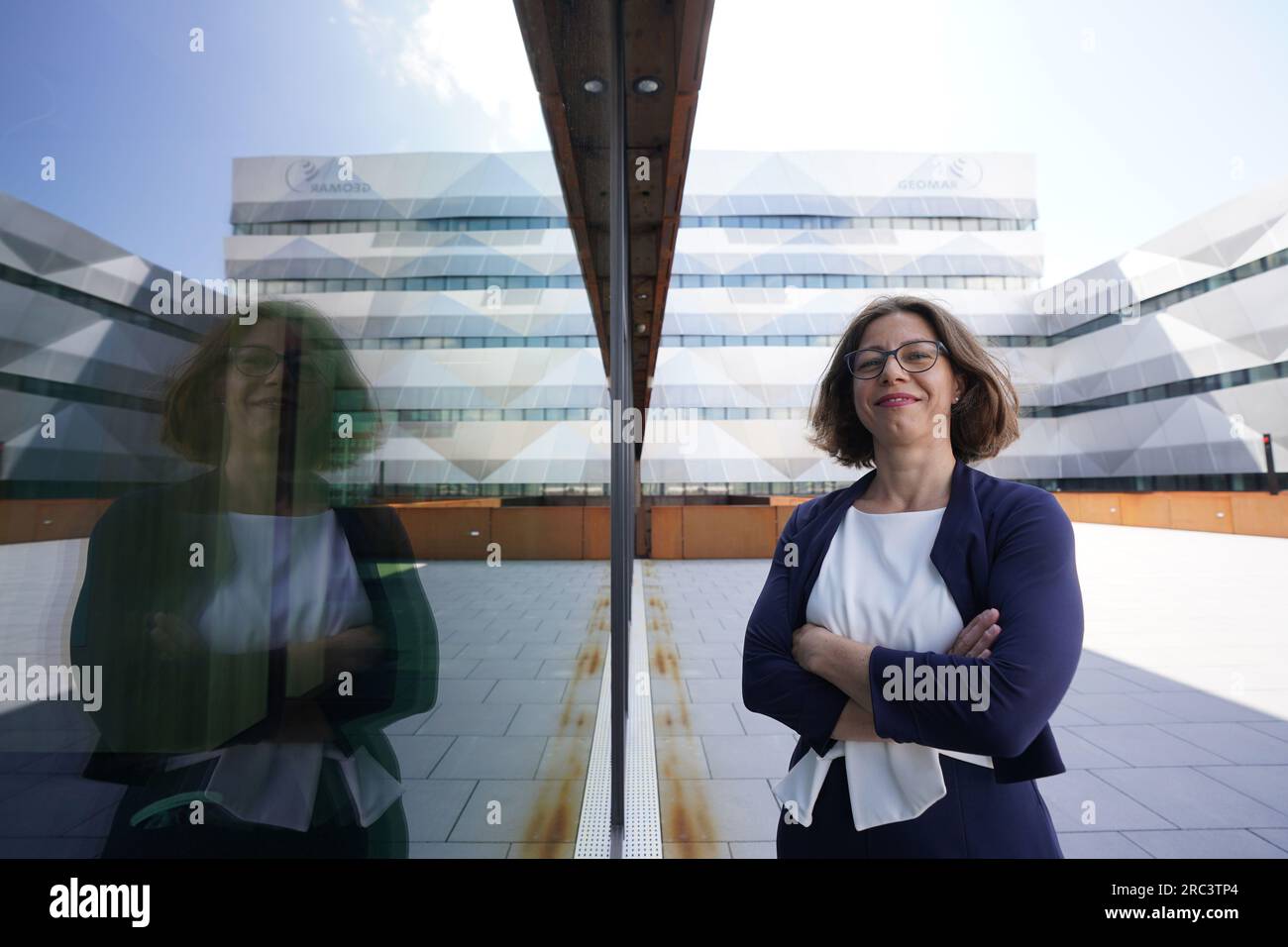 Kiel, Allemagne. 12 juillet 2023. Katja Matthes, directrice du Geomar ...