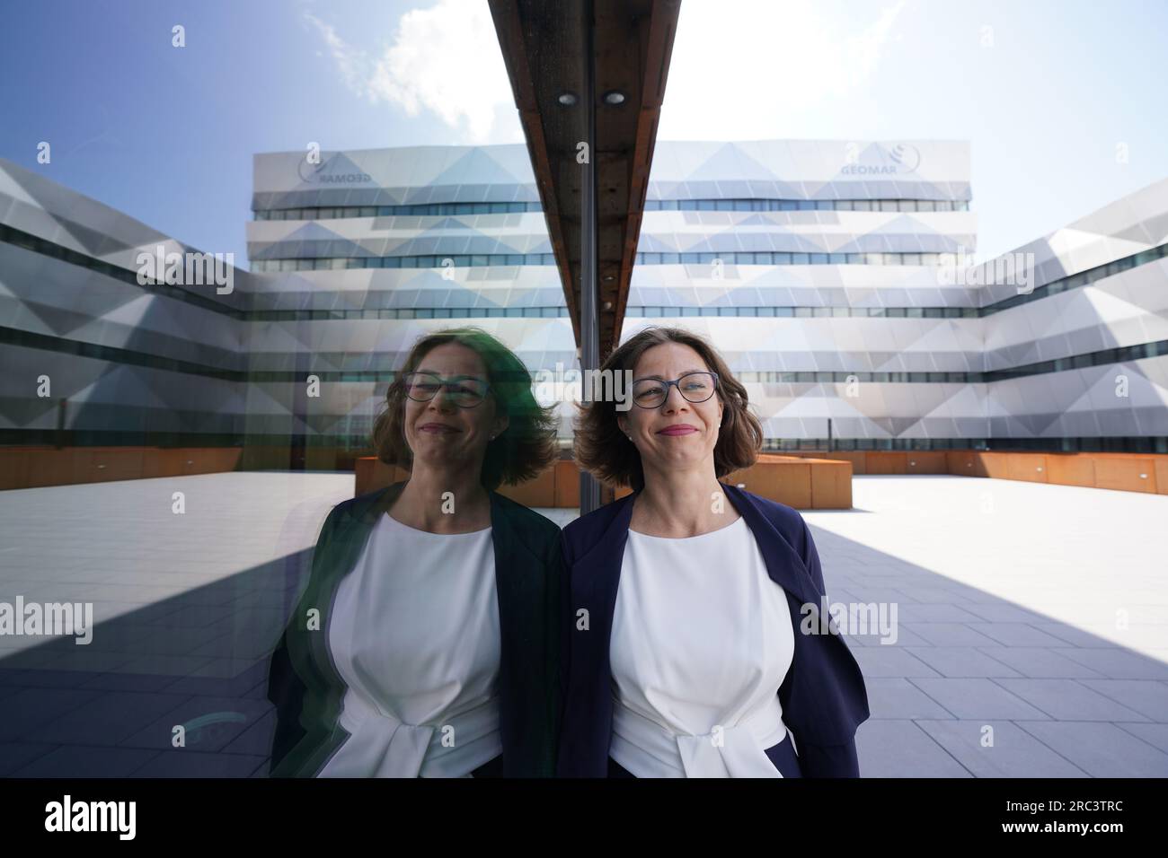 Kiel, Allemagne. 12 juillet 2023. Katja Matthes, directrice du Geomar ...