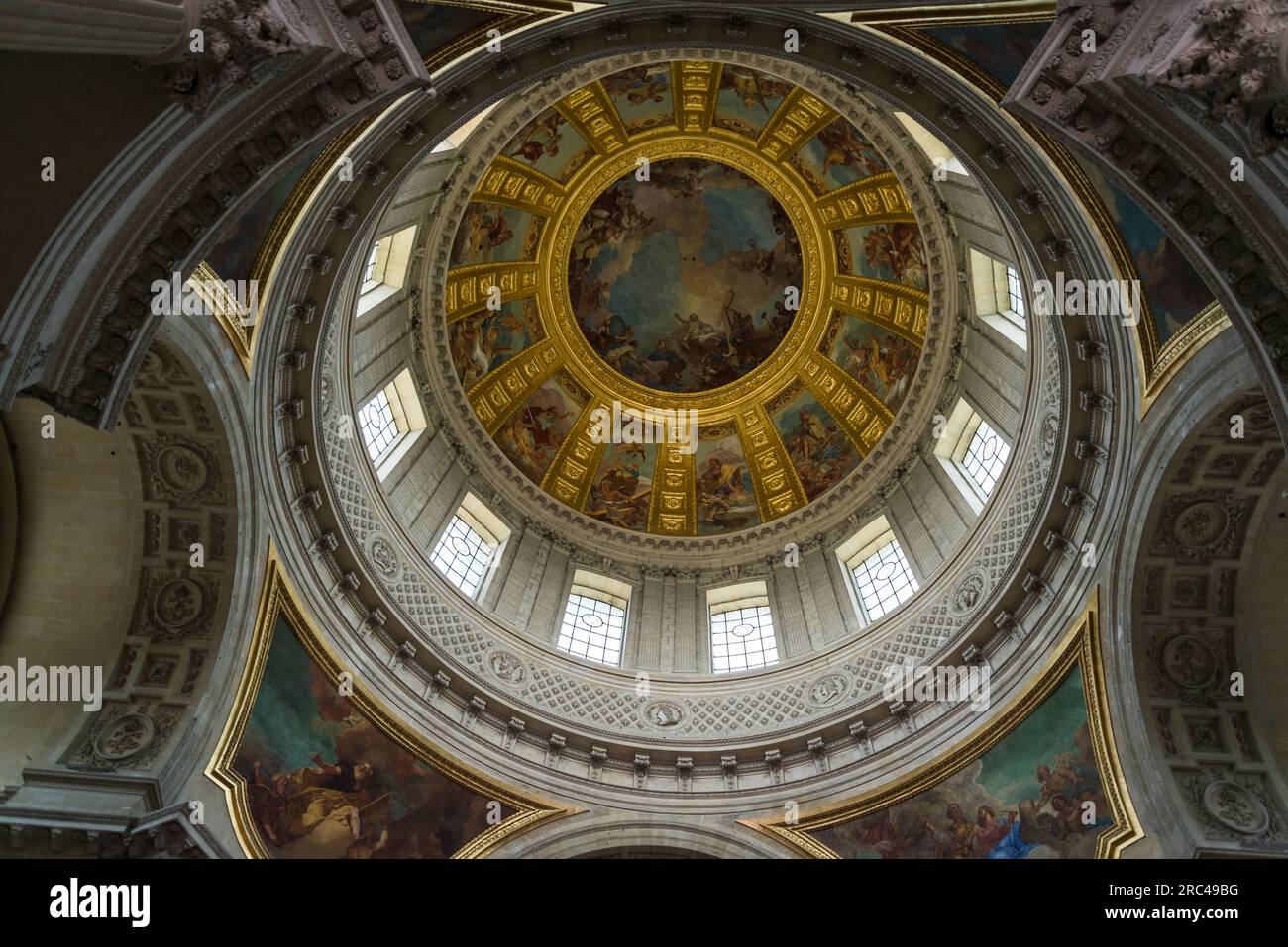 La coupole centrale du Dôme des Invalides - Tombeau de Napoléon Ier ...