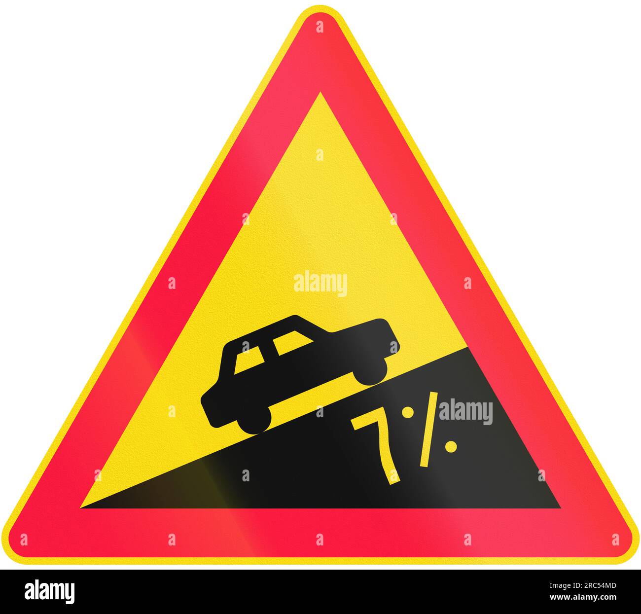 Voiture en pente Banque d'images détourées - Alamy