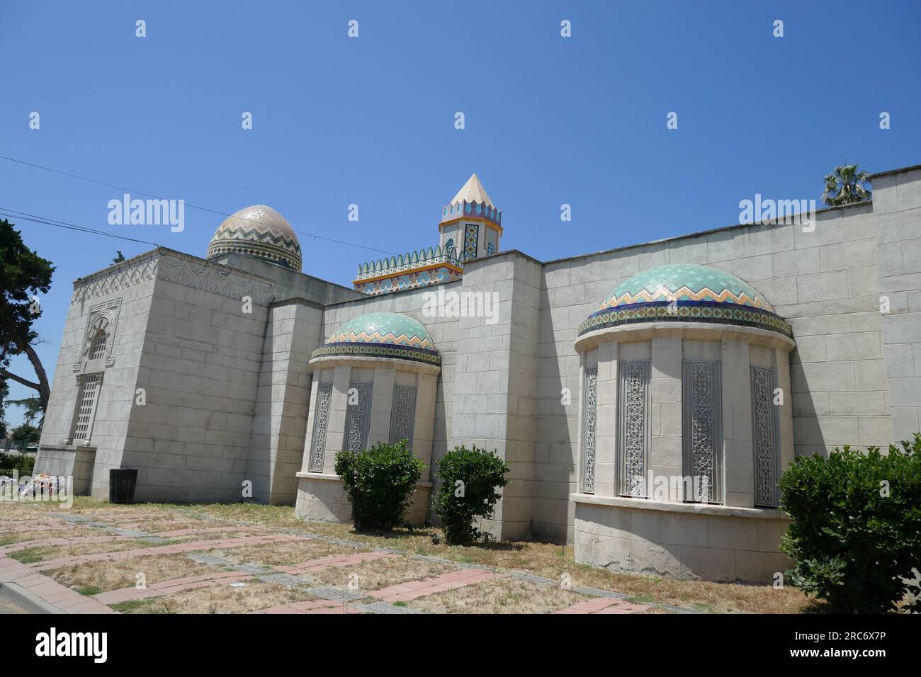 Compton, Californie, USA 12 juillet 2023 Angeles Abbey Memorial Park où ...