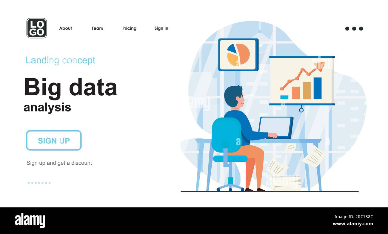 Statistiques de l'entreprise Banque d'images vectorielles - Alamy