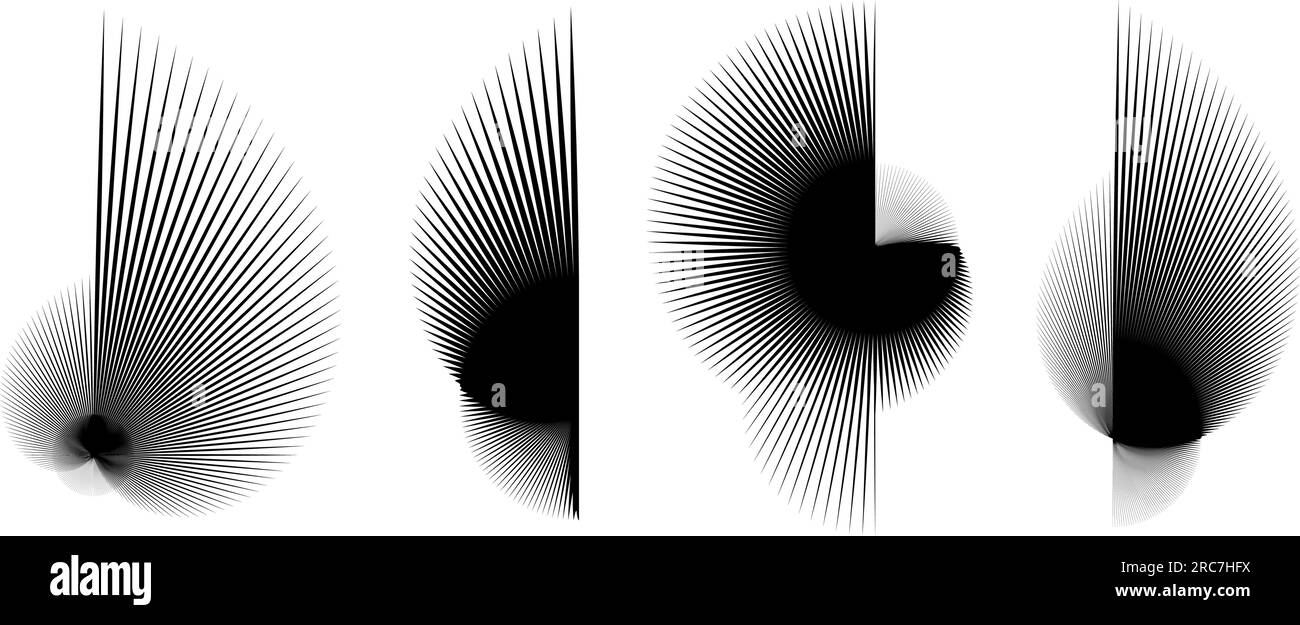 Radial needles Banque d'images vectorielles - Alamy