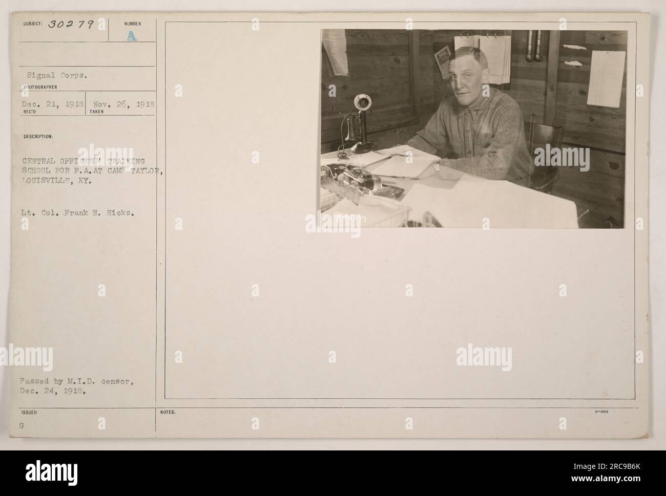 Lt col frank h hicks Banque de photographies et d’images à haute ...