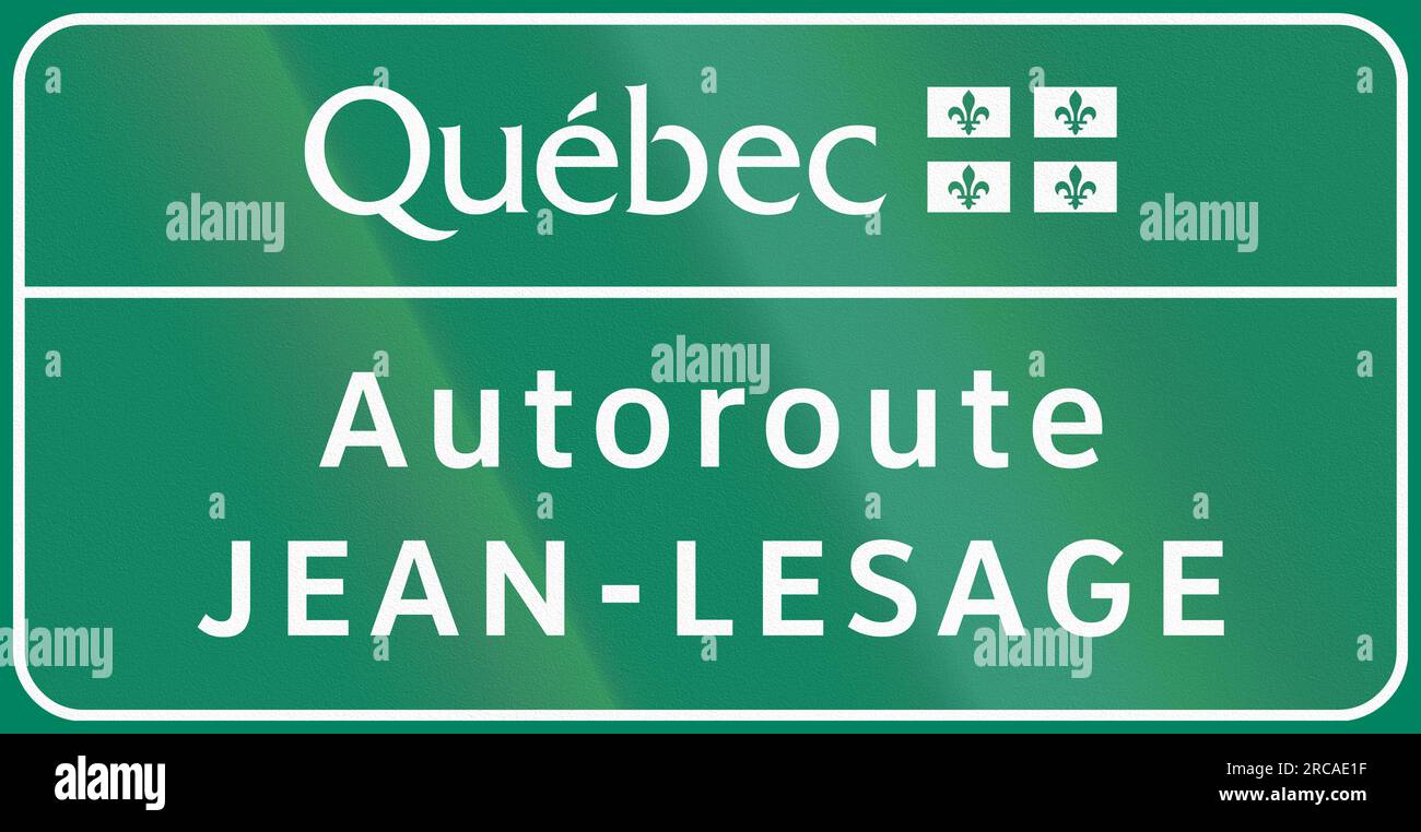 Guide et information panneau routier au Québec, Canada - autoroute Jean ...