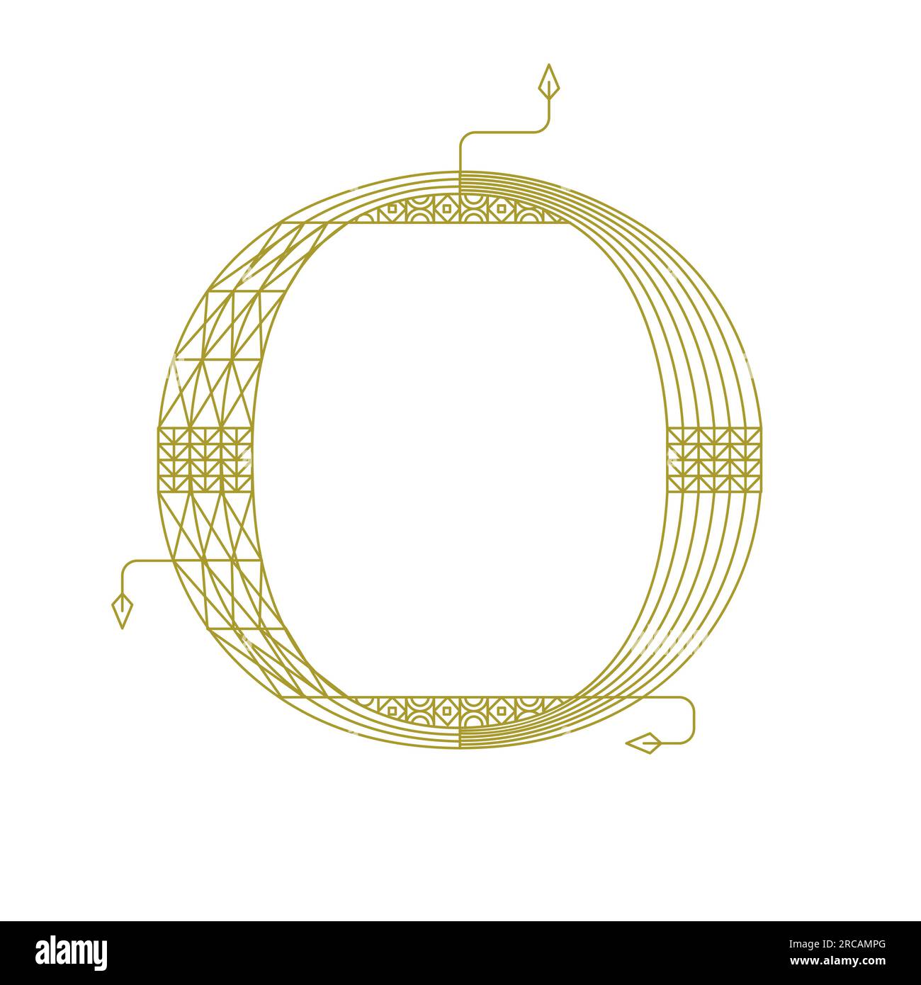 La lettre o style vintage Banque de photographies et d’images à haute ...