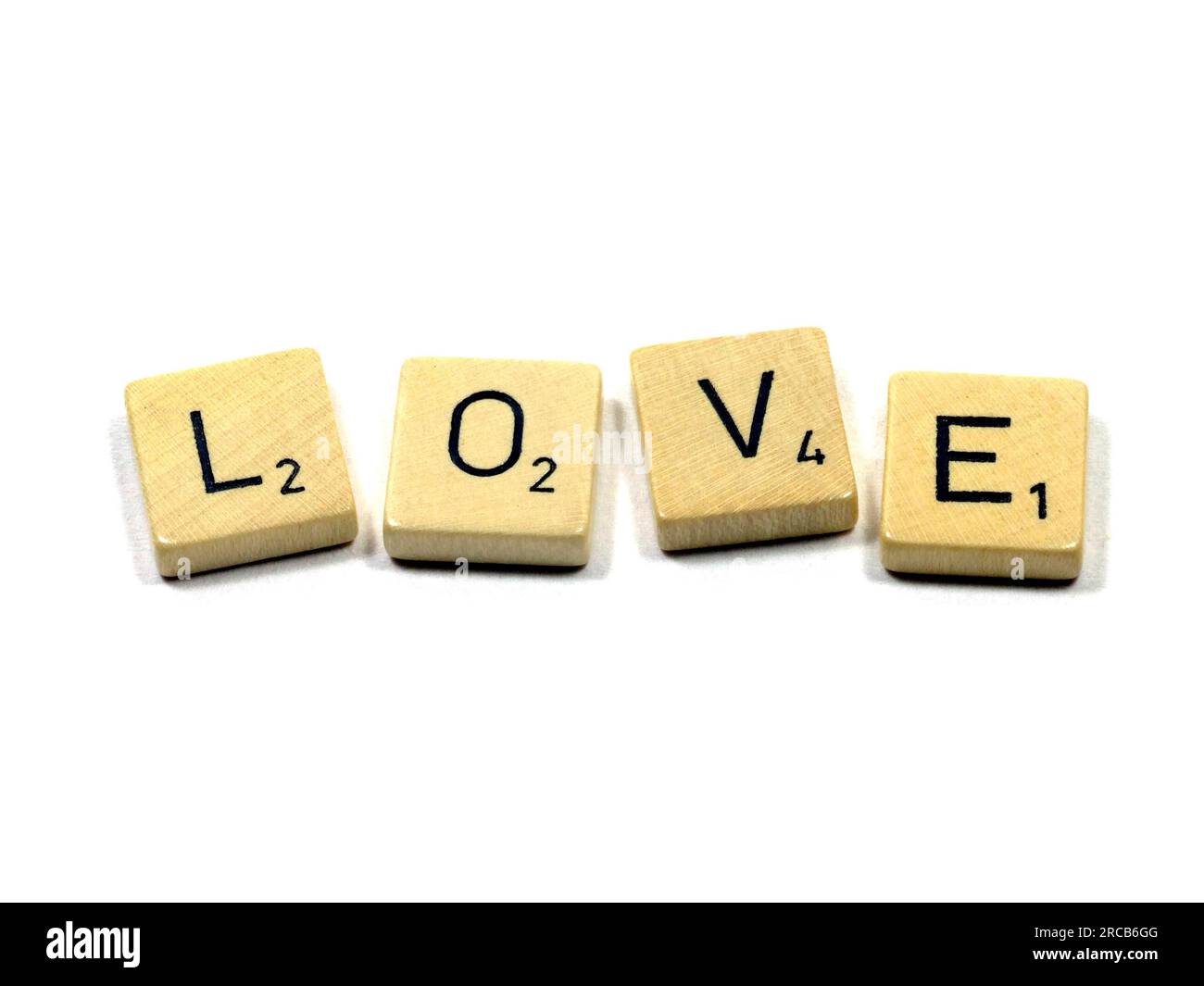 Letter love scrabble Banque de photographies et d’images à haute ...
