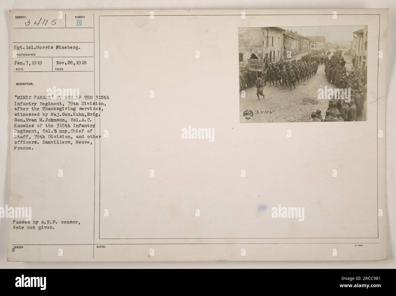 79th infantry division Banque de photographies et d’images à haute ...