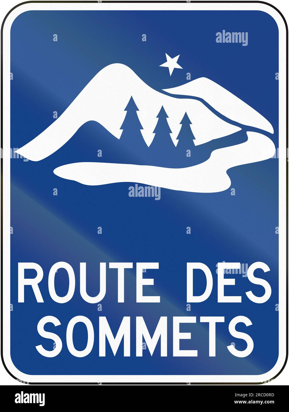 Guide et information panneau routier au Québec, Canada - route des pics ...