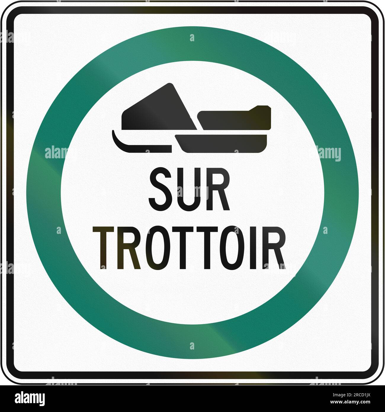 Panneau de signalisation réglementaire au Québec, Canada - motoneiges ...
