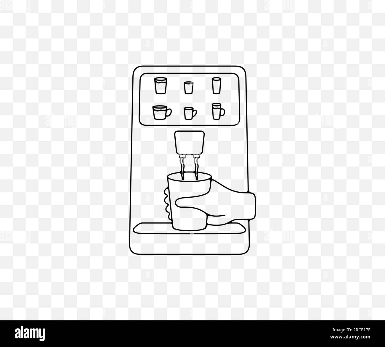 Milk vending machine Banque d'images noir et blanc - Alamy