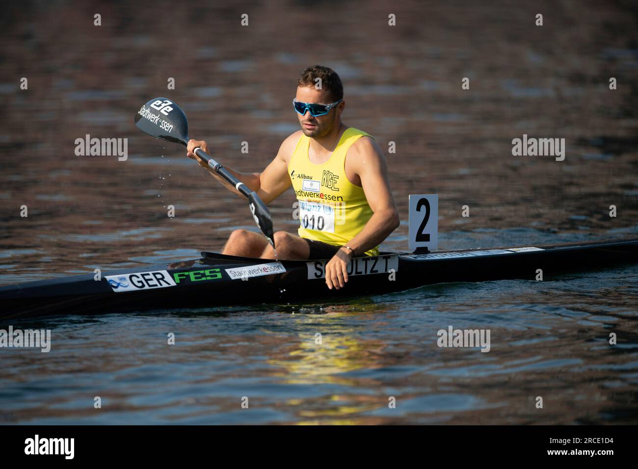 Tobias-Pascal SCHULTZ (KG Essen) action finale canoë K1 hommes canoë ...