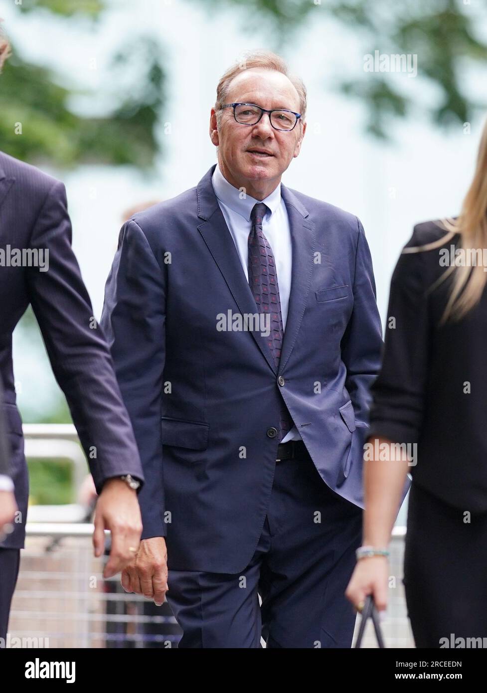 L'acteur Kevin Spacey Outsdie Southwark Crown court, Londres, où il est ...