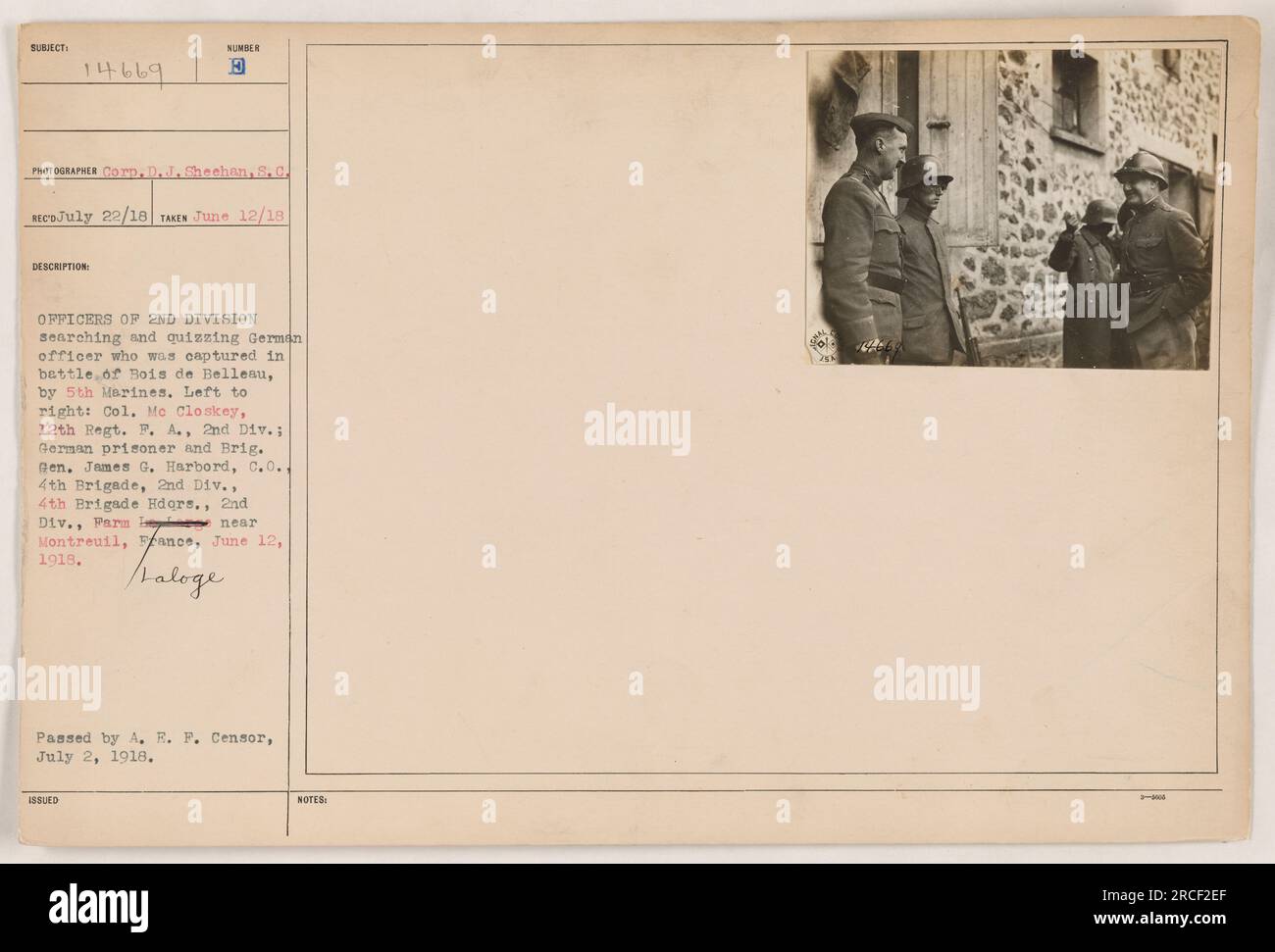 Brig gen james g harbourd Banque de photographies et d’images à haute ...