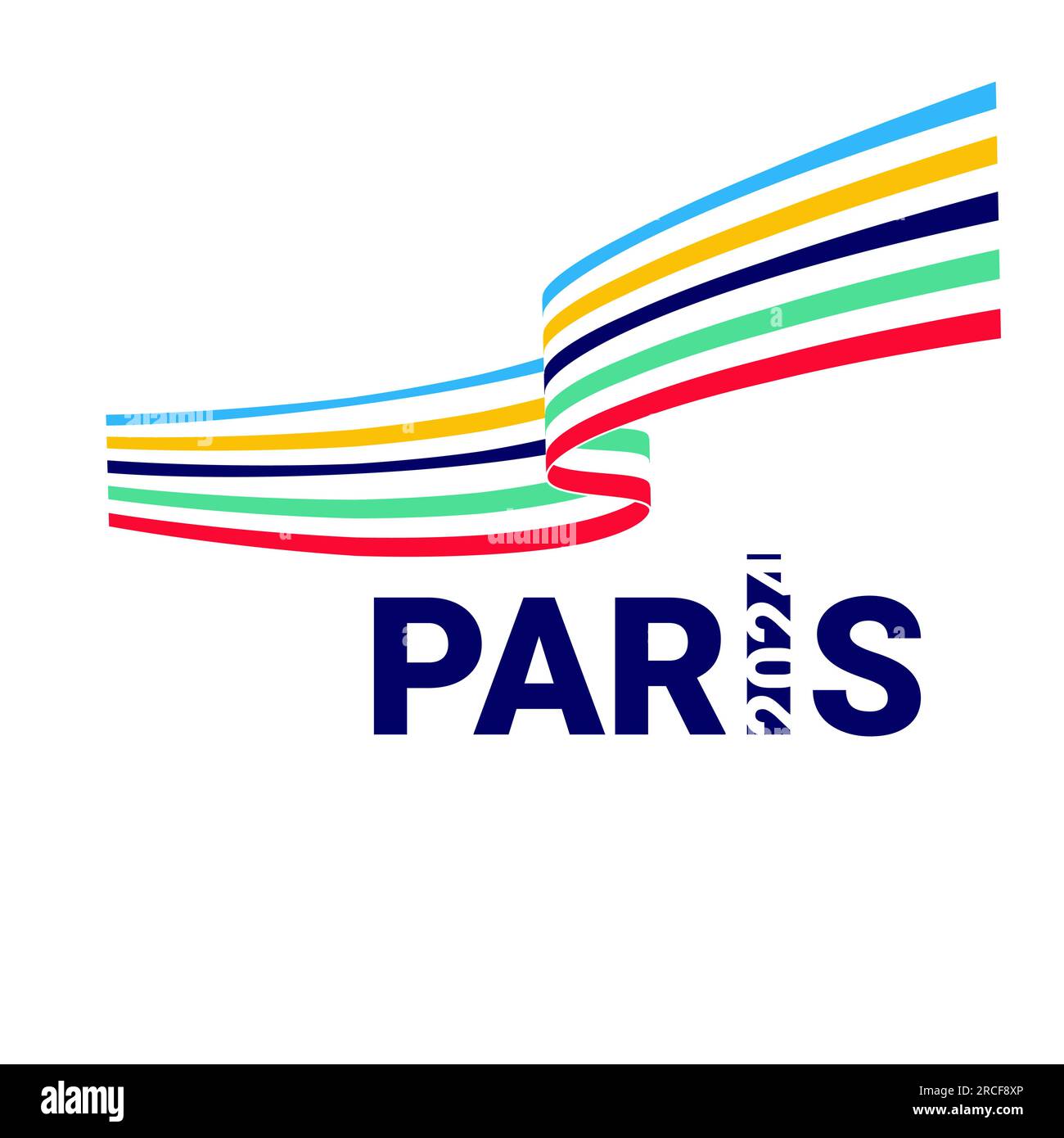 Paris 2024 Jeux olympiques. Logo pour les Jeux Olympiques Image ...