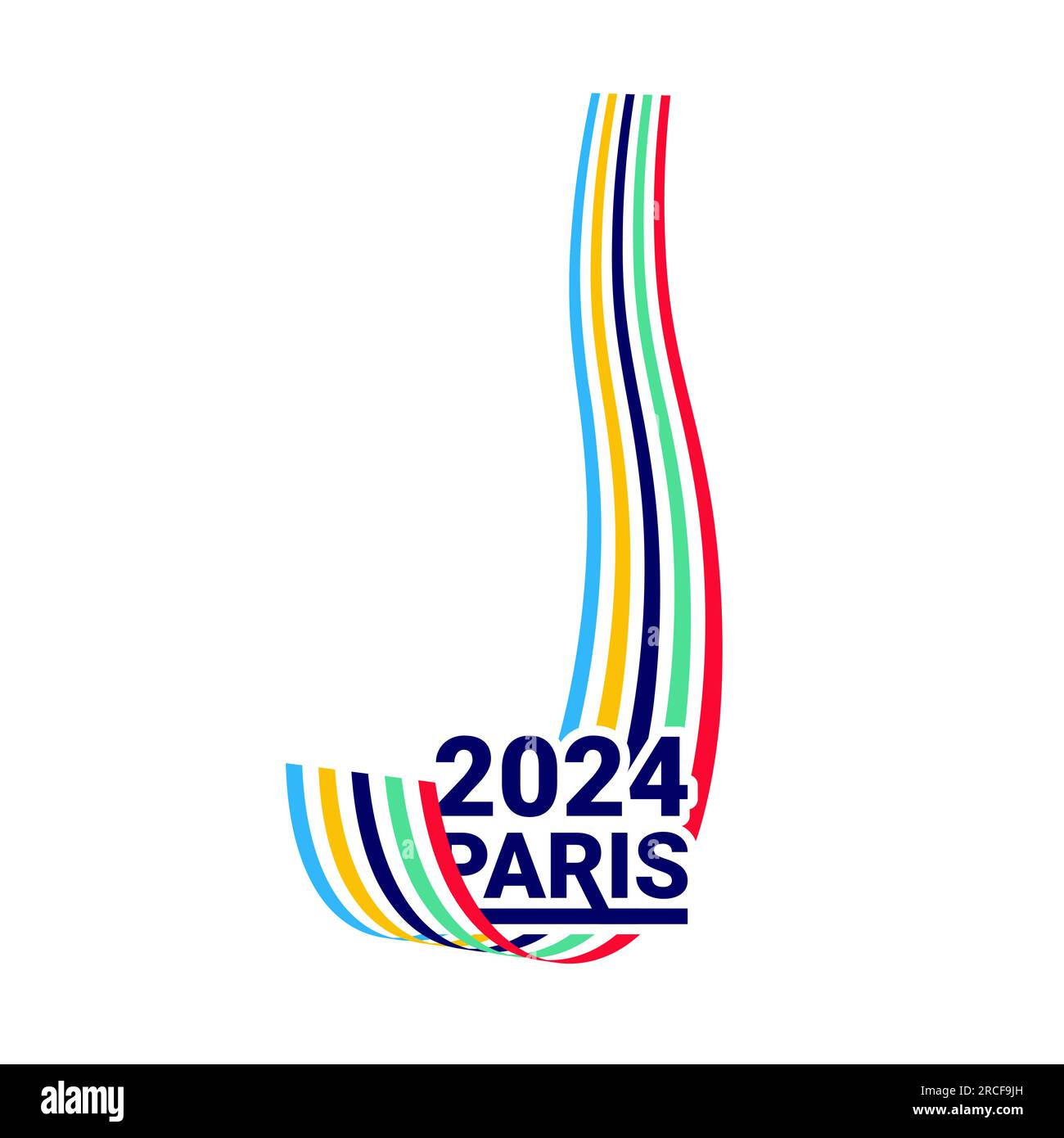 Paris 2024 Jeux olympiques. Logo pour les Jeux Olympiques Image ...