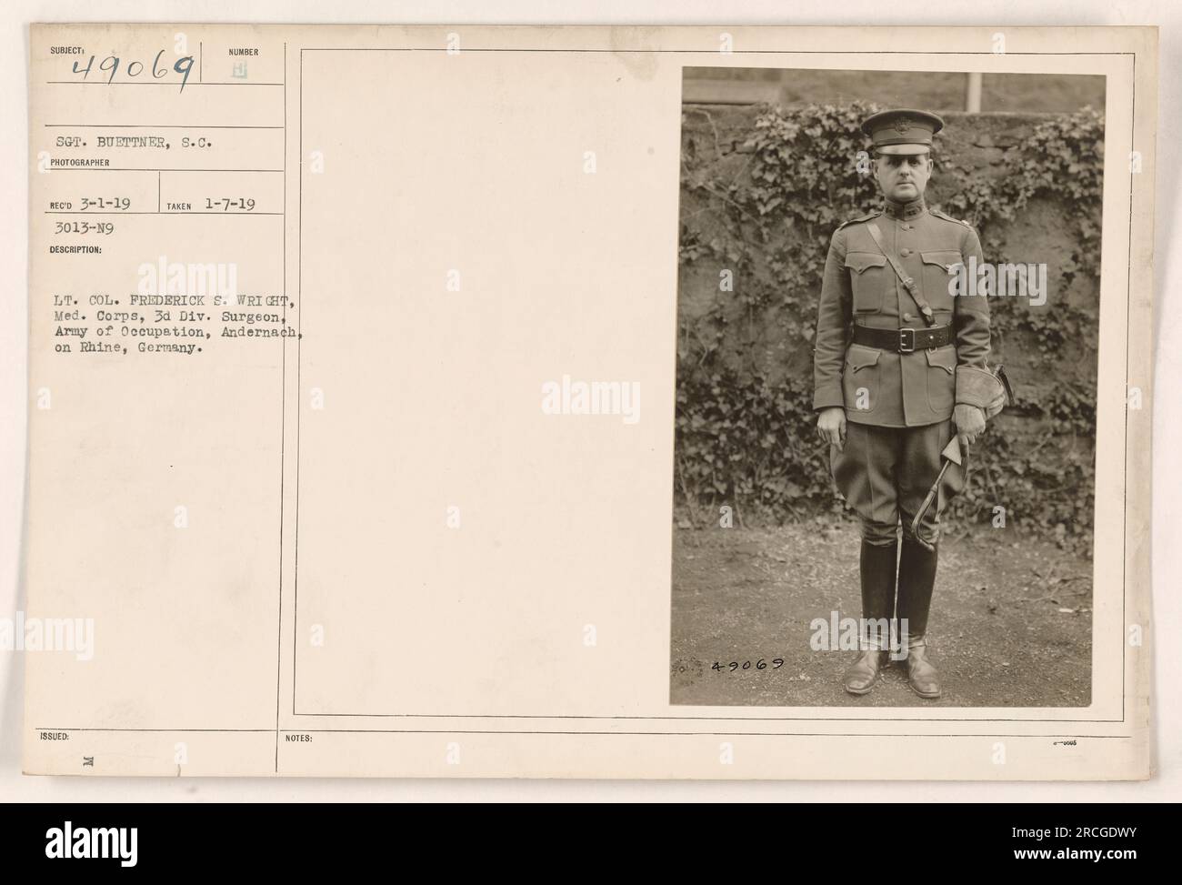 Lt col frederick s wright Banque de photographies et d’images à haute ...