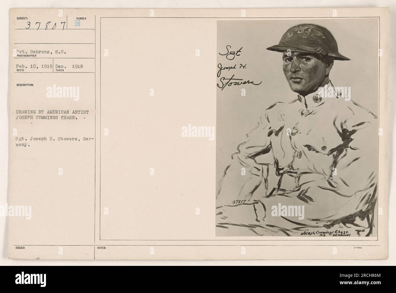 Dessin de joseph cummings chase Banque de photographies et d’images à haute résolution - Alamy