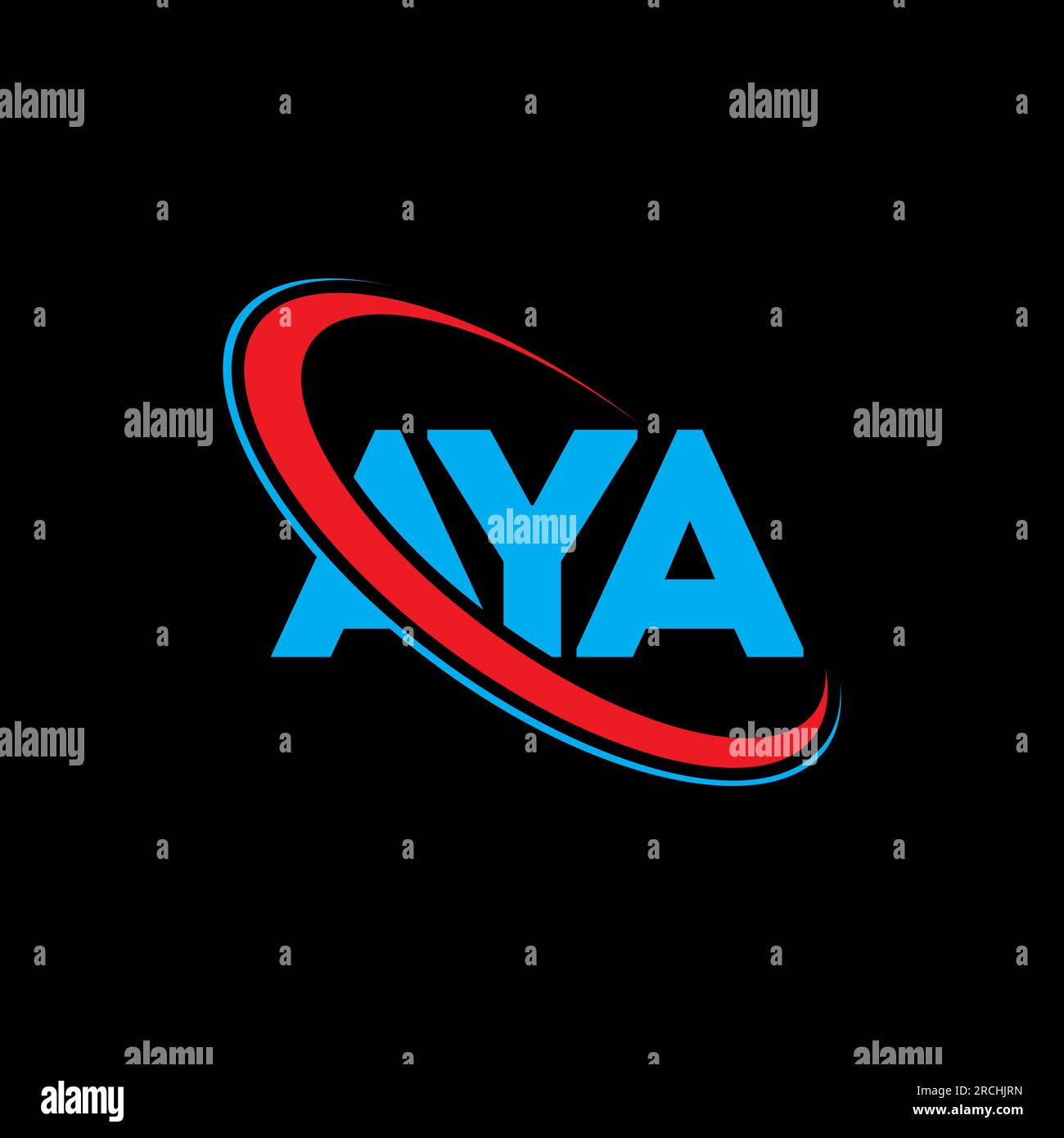 Logo AYA. Lettre AYA. Conception de logo de lettre AYA. Initiales AYA ...