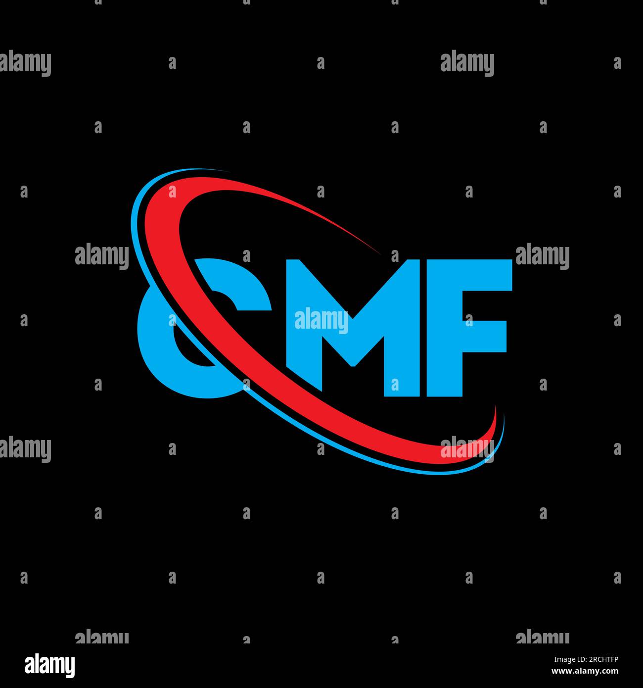 Logo CMF. Lettre CMF. Logo de lettre CMF. Initiales CMF logo lié avec ...