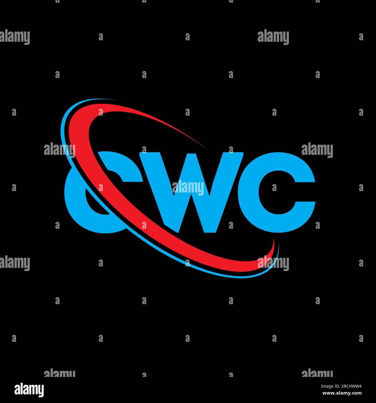 Logo CWC. Lettre de la CWC. Logo de la lettre CWC. Initiales logo CWC ...