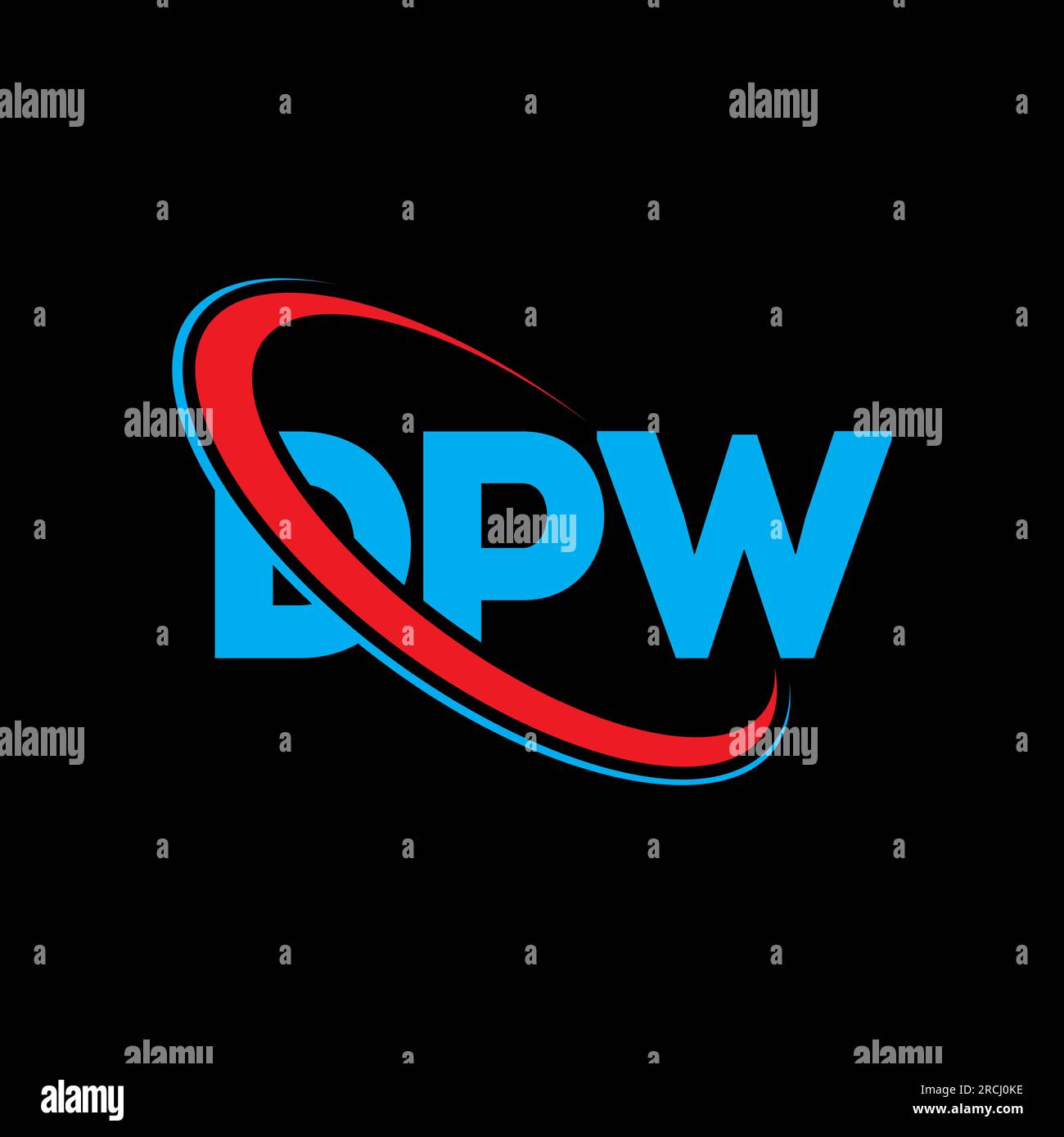 Logo DPW. Lettre DPW. Logo de la lettre DPW. Initiales DPW logo lié à ...