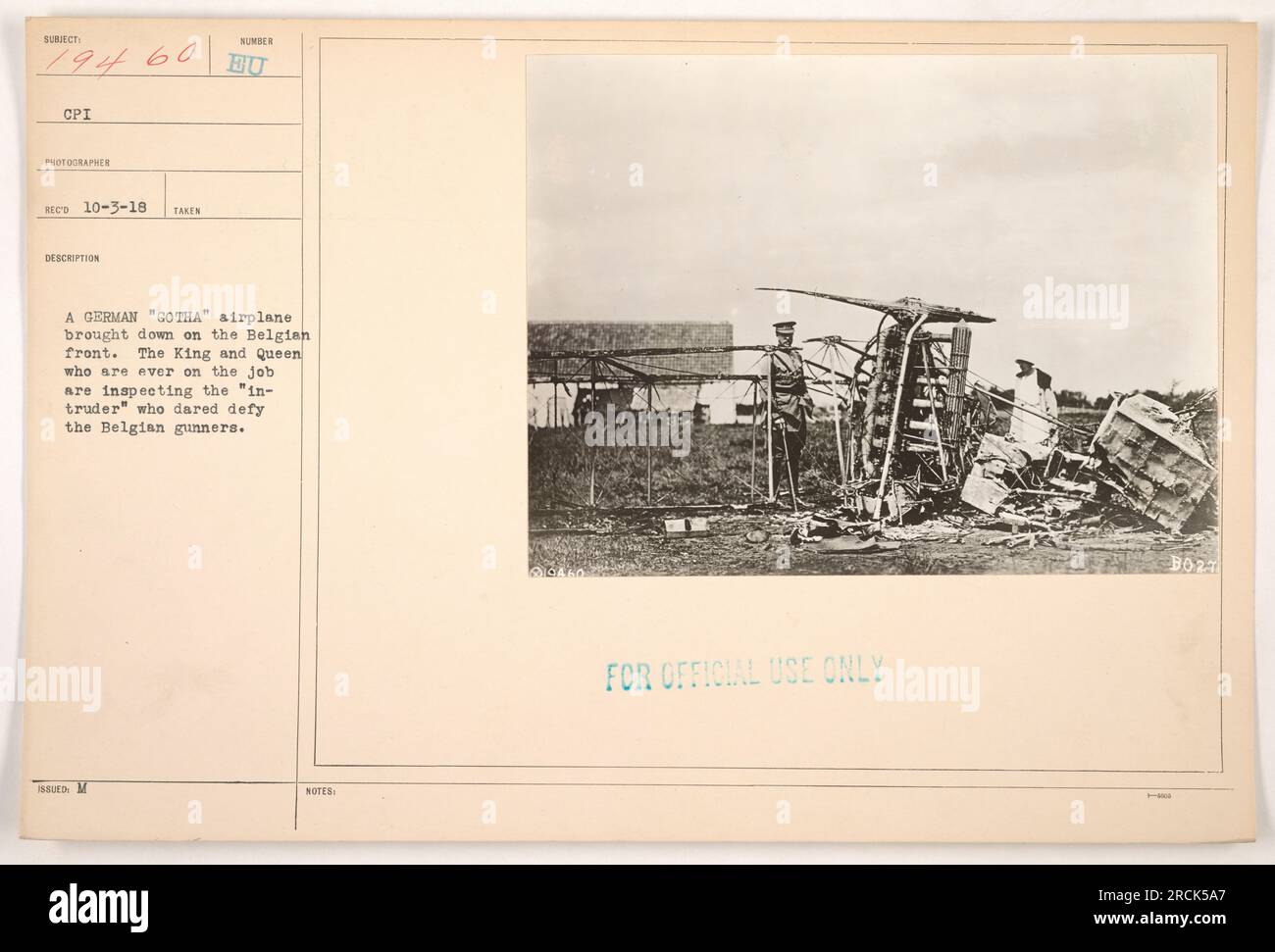 Avion gotha allemand Banque de photographies et d’images à haute résolution - Alamy