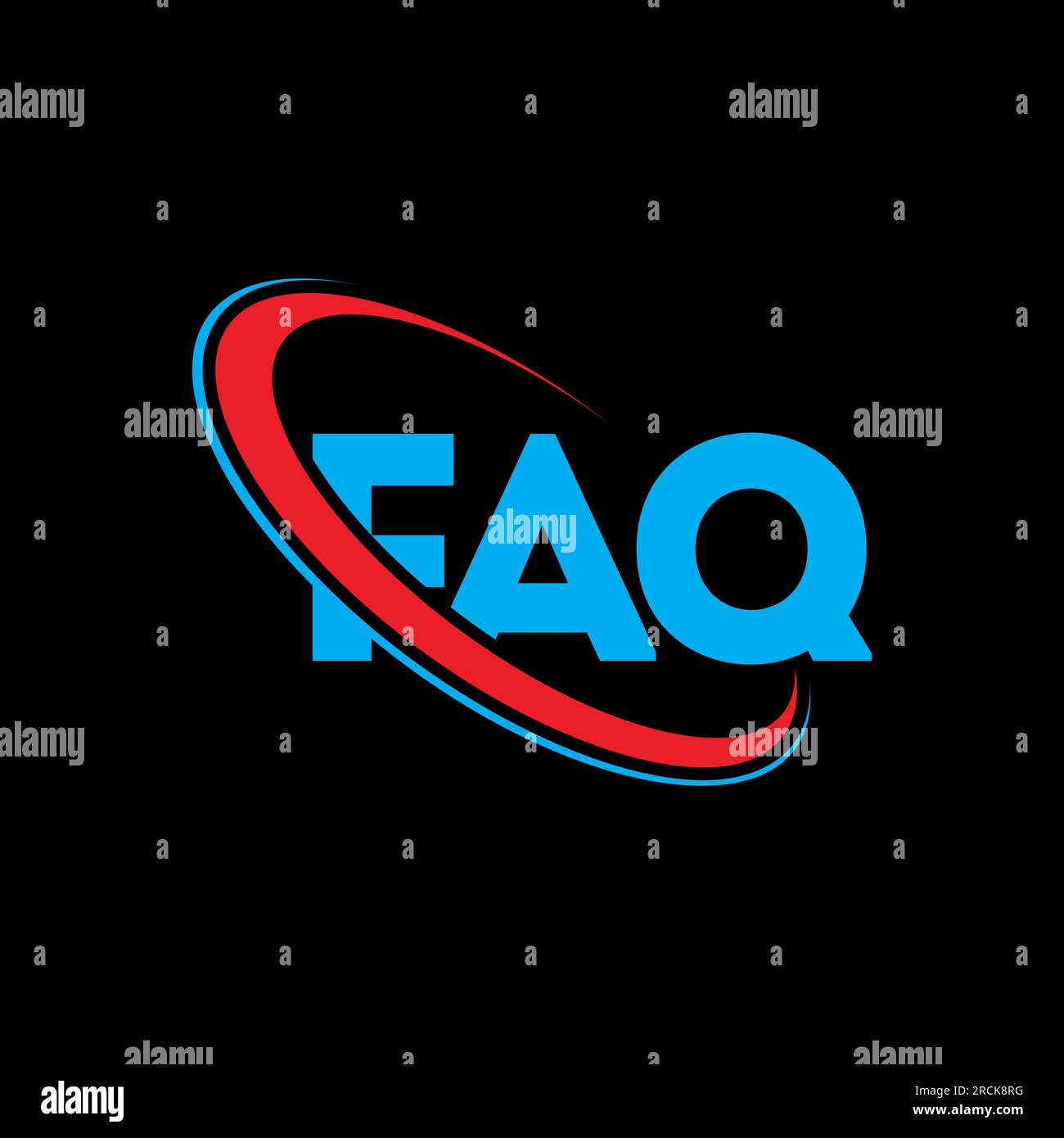 Faq cercle logo Banque de photographies et d’images à haute résolution ...