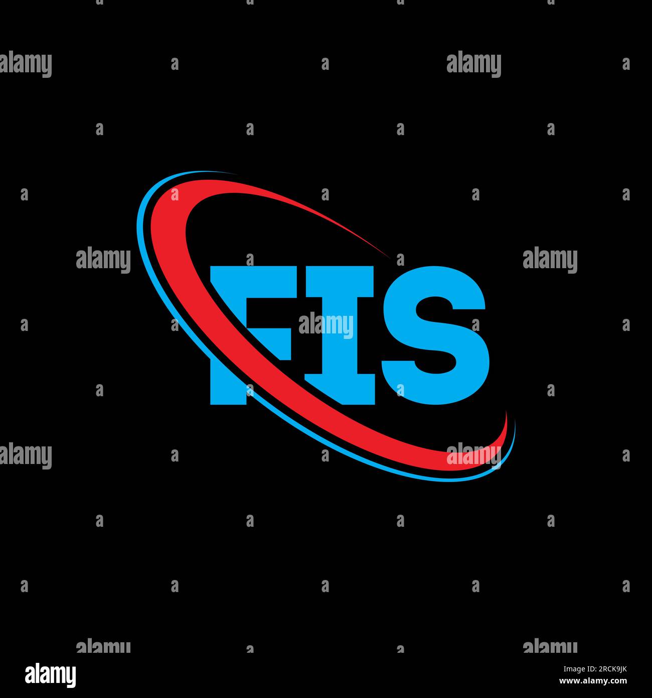 Logo FIS. Lettre FIS. Logo de la lettre FIS. Initiales logo FIS lié ...