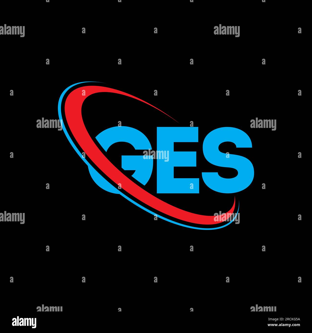 Logo GES. Lettre GES. Logo de lettre GES. Initiales GES logo lié avec ...