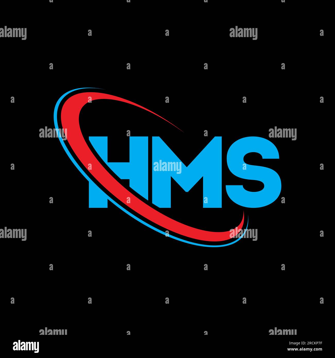 Logo HMS. Lettre HMS. Logo lettre HMS. Initiales HMS logo liées à un ...