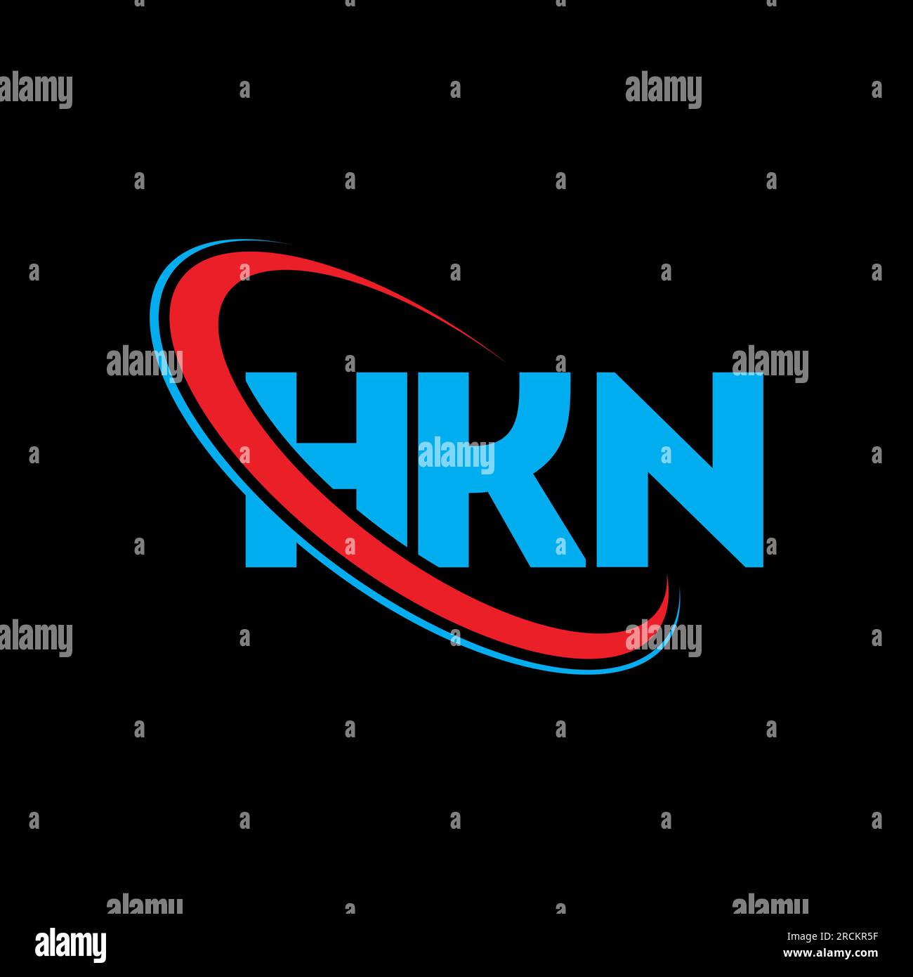 Logo HKN. Lettre HKN. Logo de lettre HKN. Initiales HKN logo lié avec ...