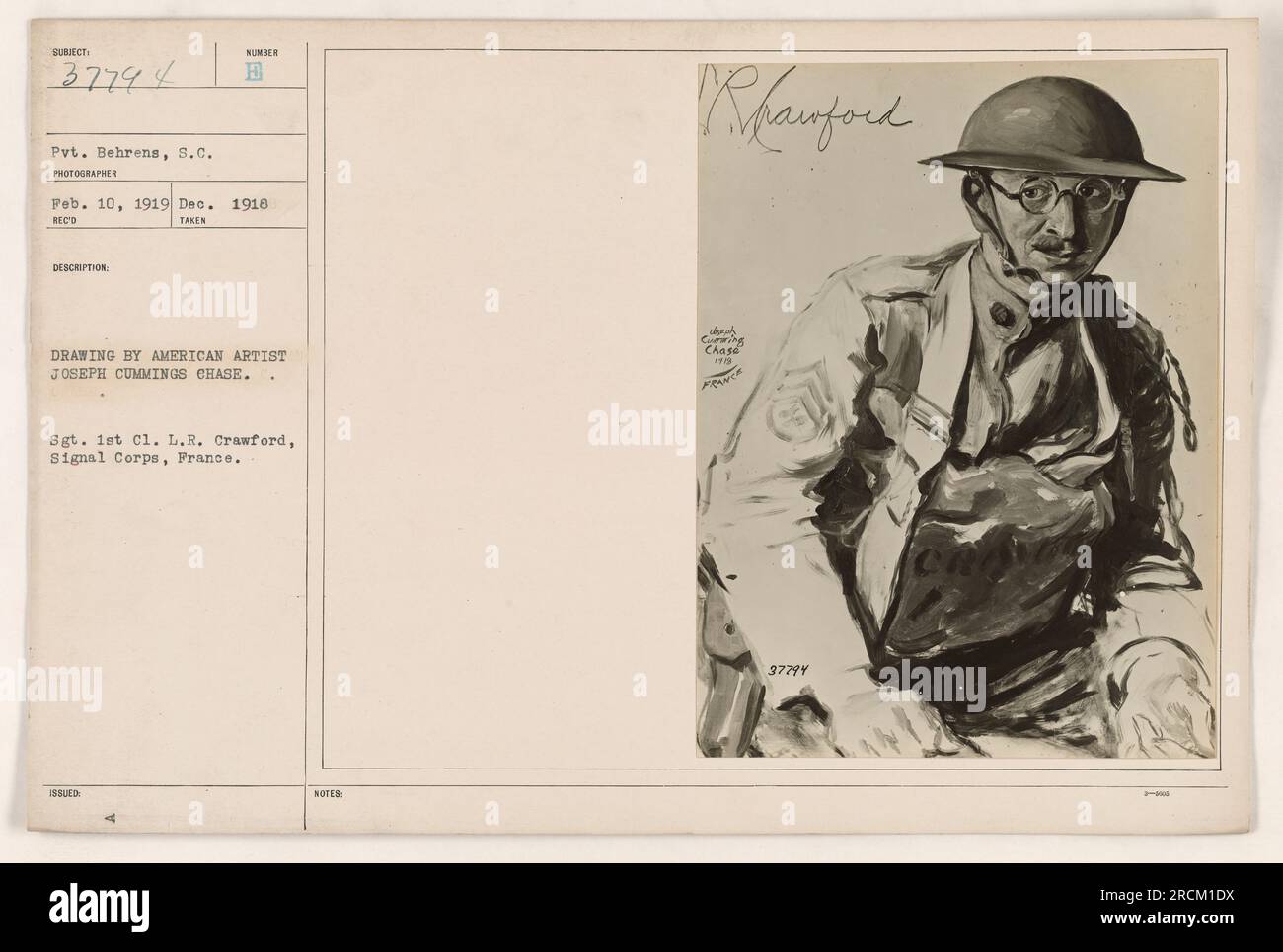 Légende : le soldat Behrens, photographe militaire, a pris cette photo ...