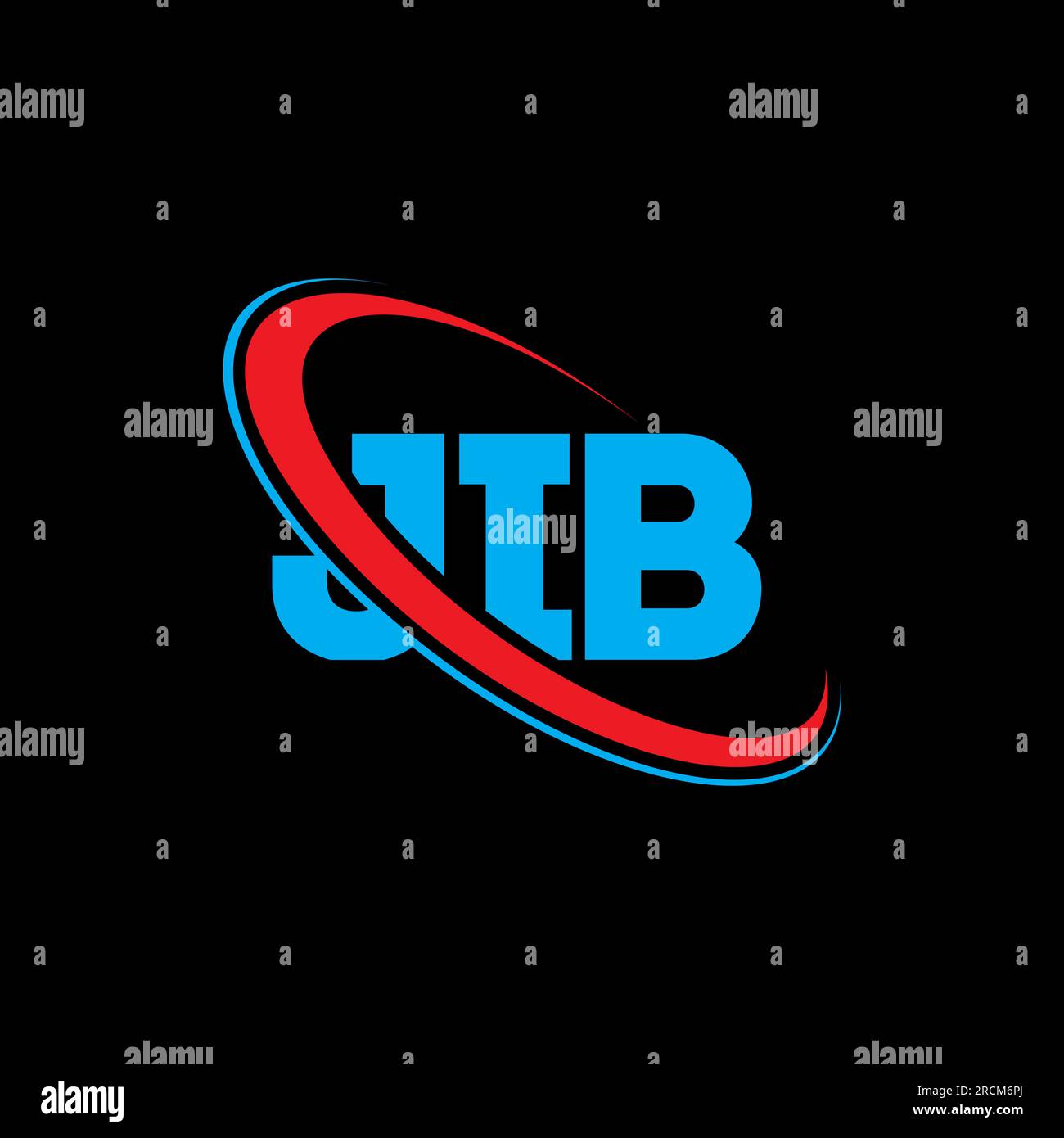 Logo JIB. Lettre DE JIB. Logo de la lettre JIB. Initiales JIB logo lié ...