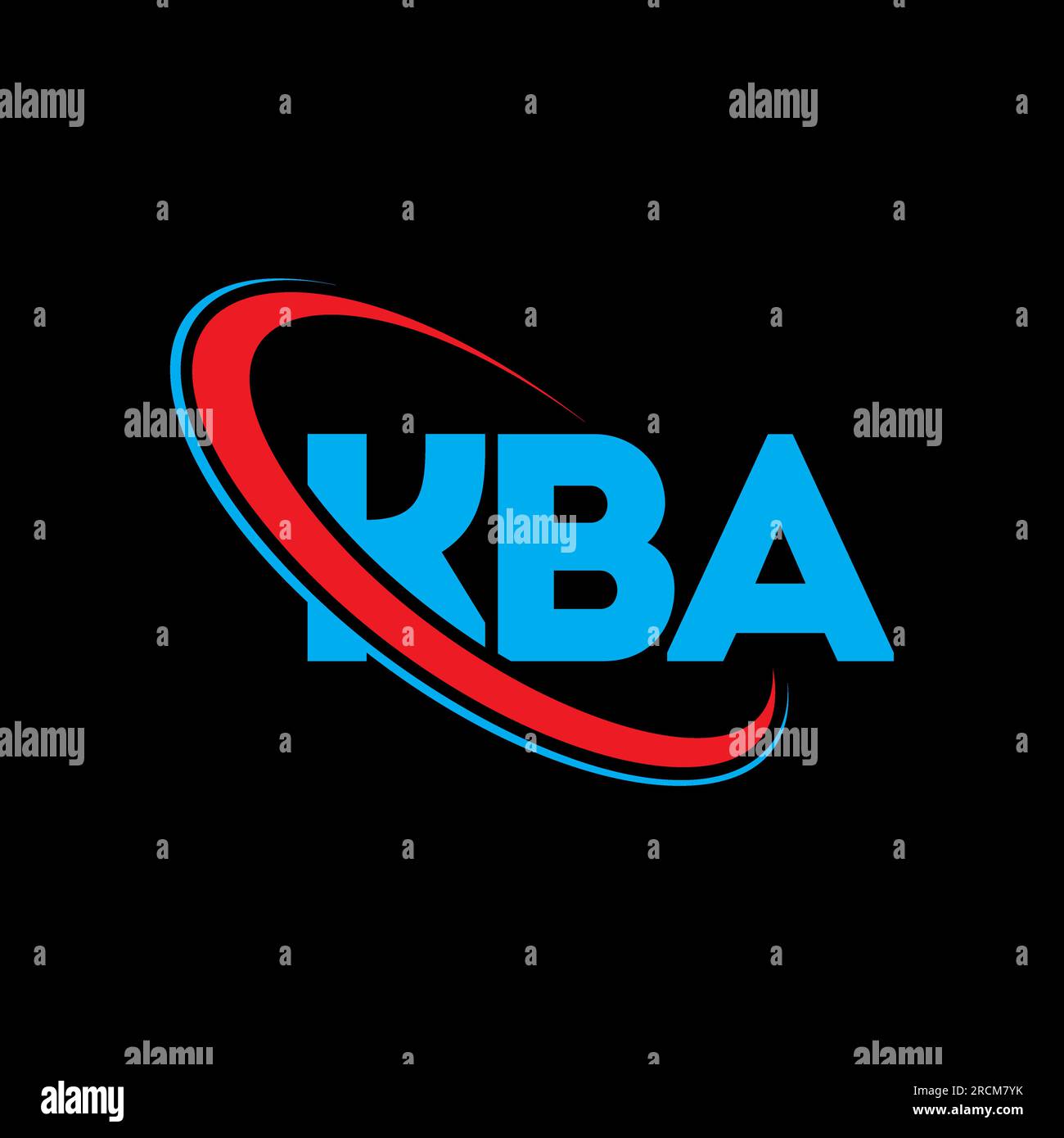 Logo KBA. Lettre KBA. Logo de lettre KBA. Initiales KBA logo lié avec ...