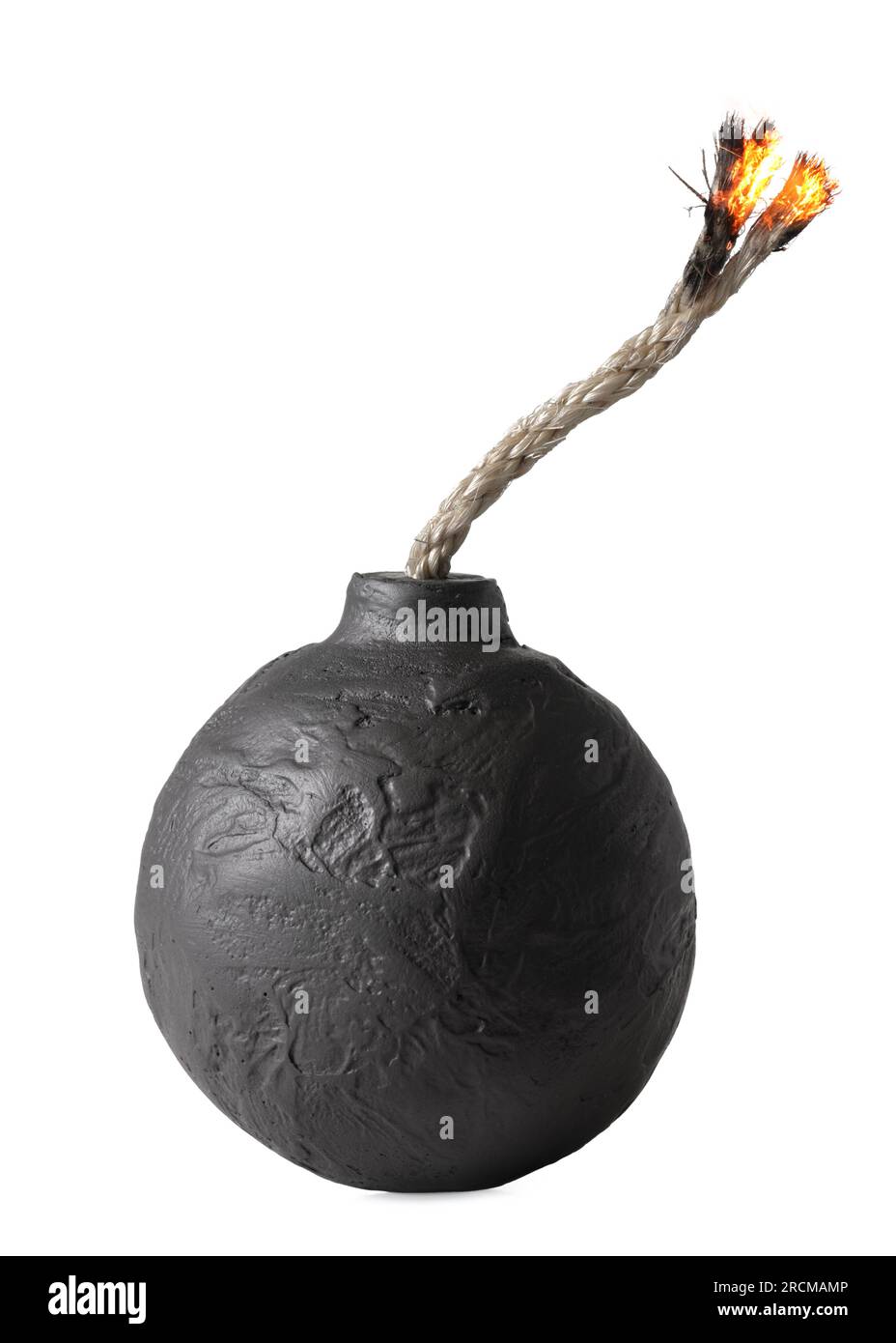 Black cartoon bomb isolated on Banque de photographies et d’images à ...