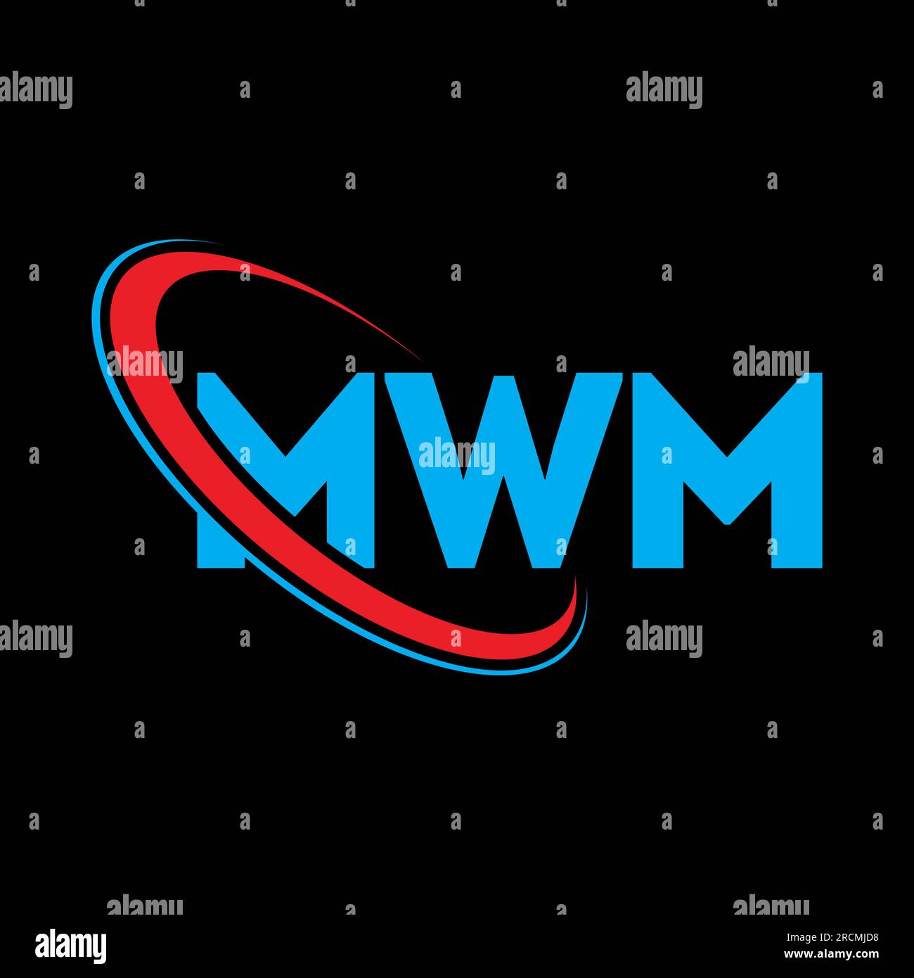 Logo MWM. Lettre MWM. Logo de lettre MWM. Initiales MWM logo lié avec ...