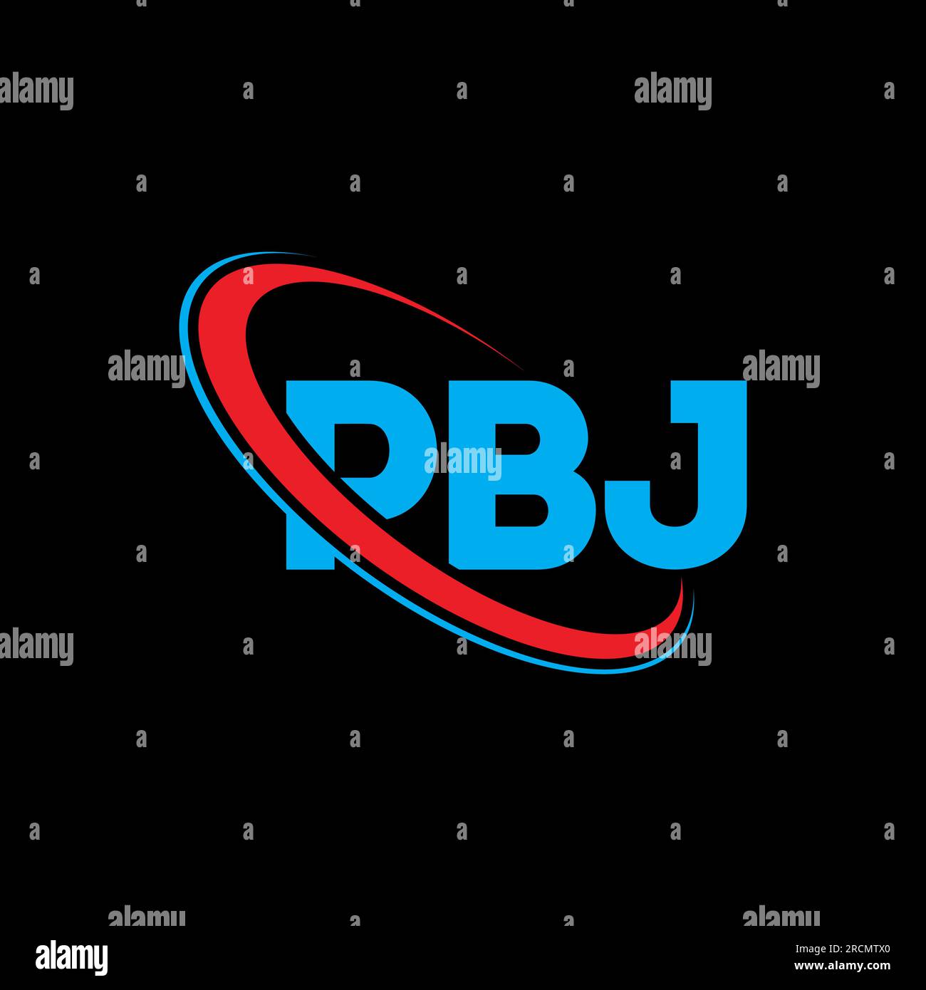 Logo PBJ. Lettre PBJ. Logo de la lettre PBJ. Initiales logo PBJ lié ...