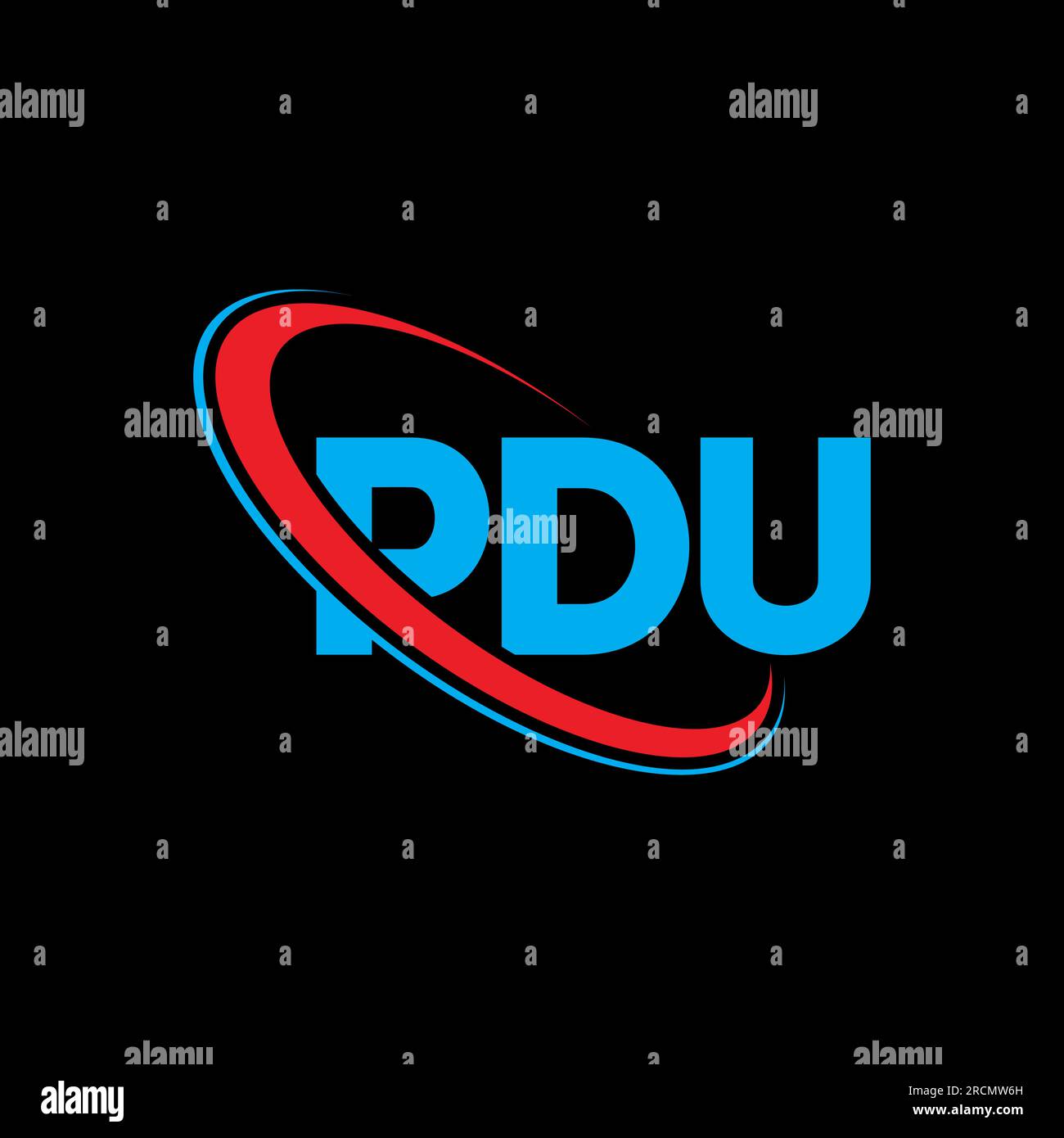 Logo PDU. Lettre PDU. Logo de la lettre PDU. Initiales du logo PDU ...