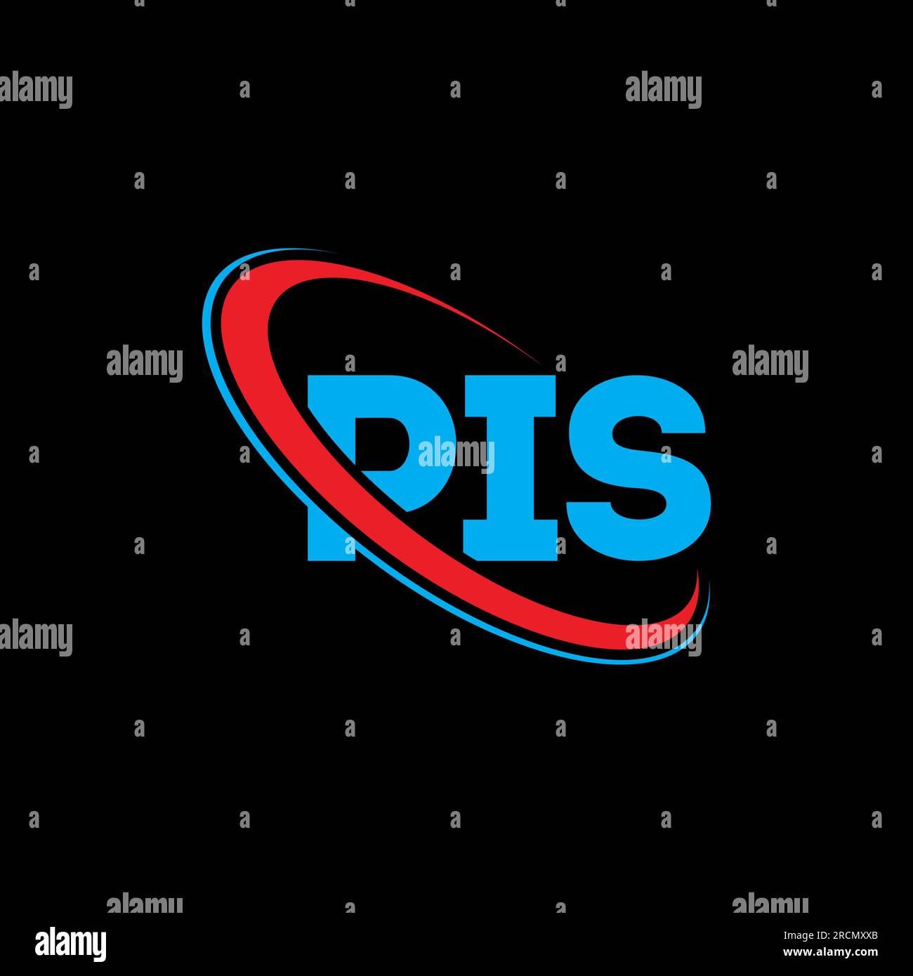 Logo PIS. Lettre PIS. Logo de la lettre PIS. Initiales logo pis lié à ...