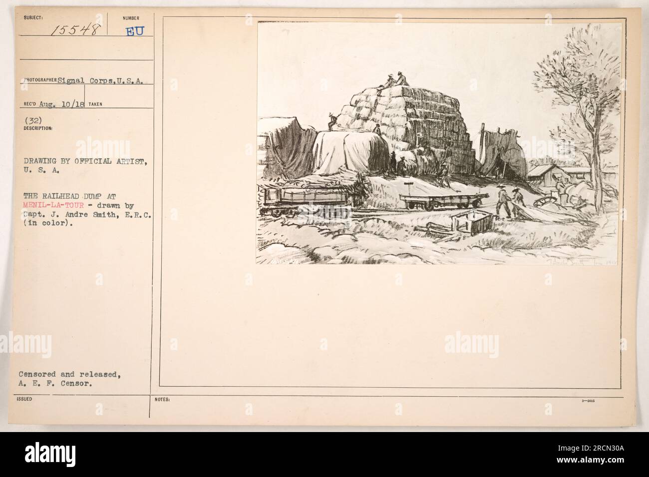 Dessin en couleur par le capitaine J. Andre Smith, E. R. C ...