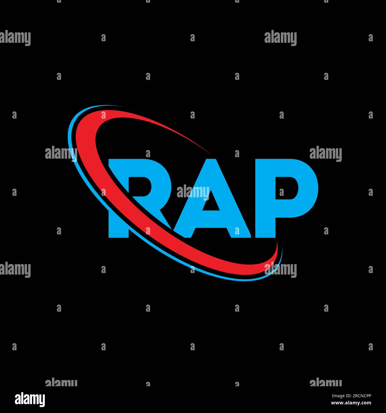 Logo RAP. Lettre RAP. Logo de la lettre RAP. Initiales RAP logo lié ...
