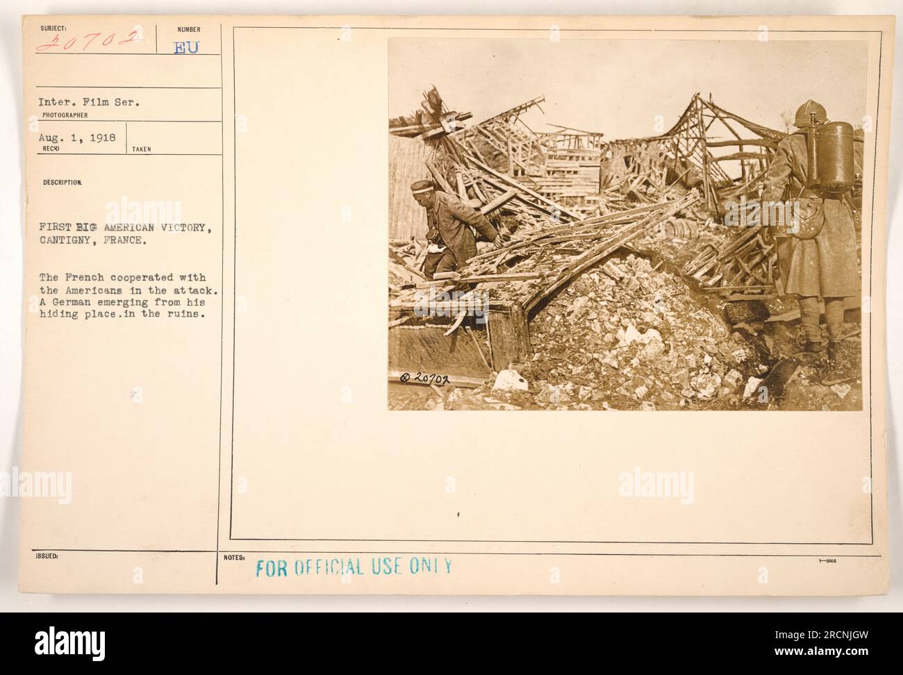 Bataille de cantigny Banque de photographies et d’images à haute ...