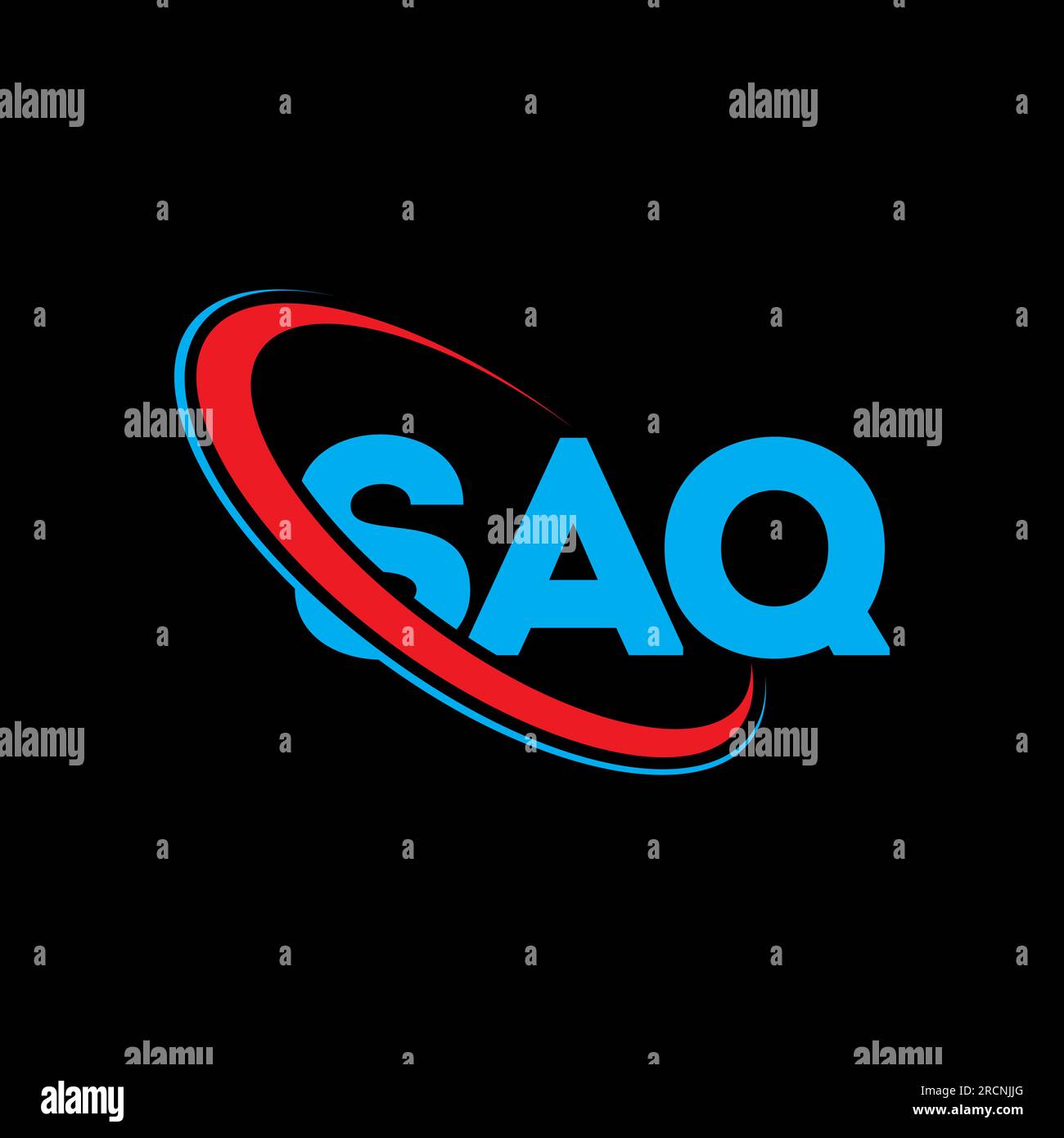 Logo SAQ. Lettre SAQ. Logo de lettre SAQ. Initiales logo SAQ lié à un ...
