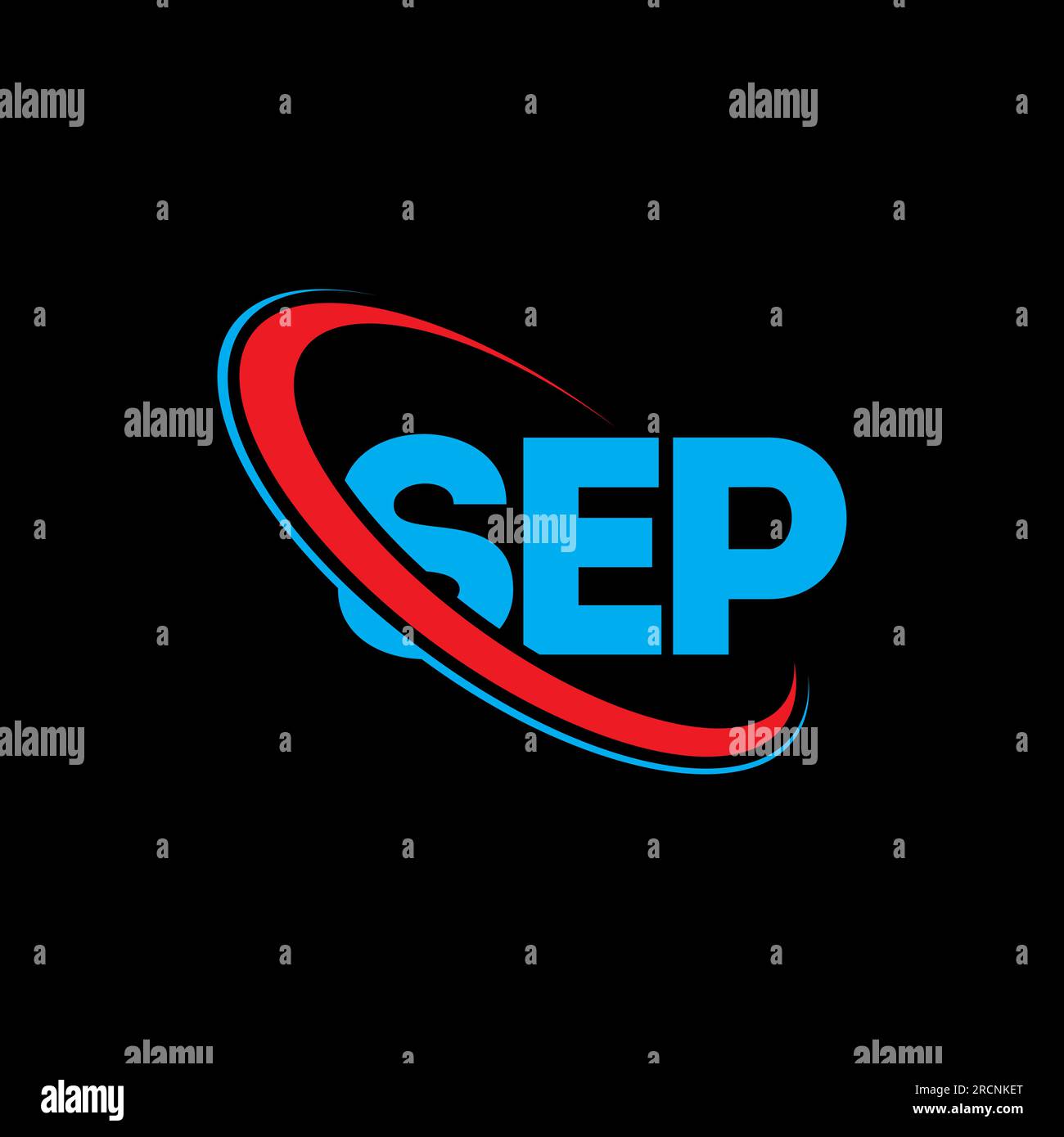 Logo SEP. Lettre SEP. Logo de la lettre SEP. Initiales SEP logo lié ...