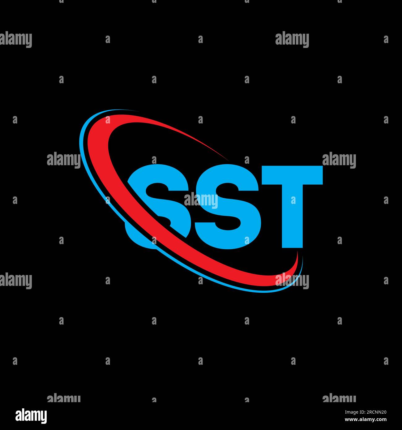 Logo SST. Lettre SST. Logo en forme de lettre SST. Initiales SST logo ...