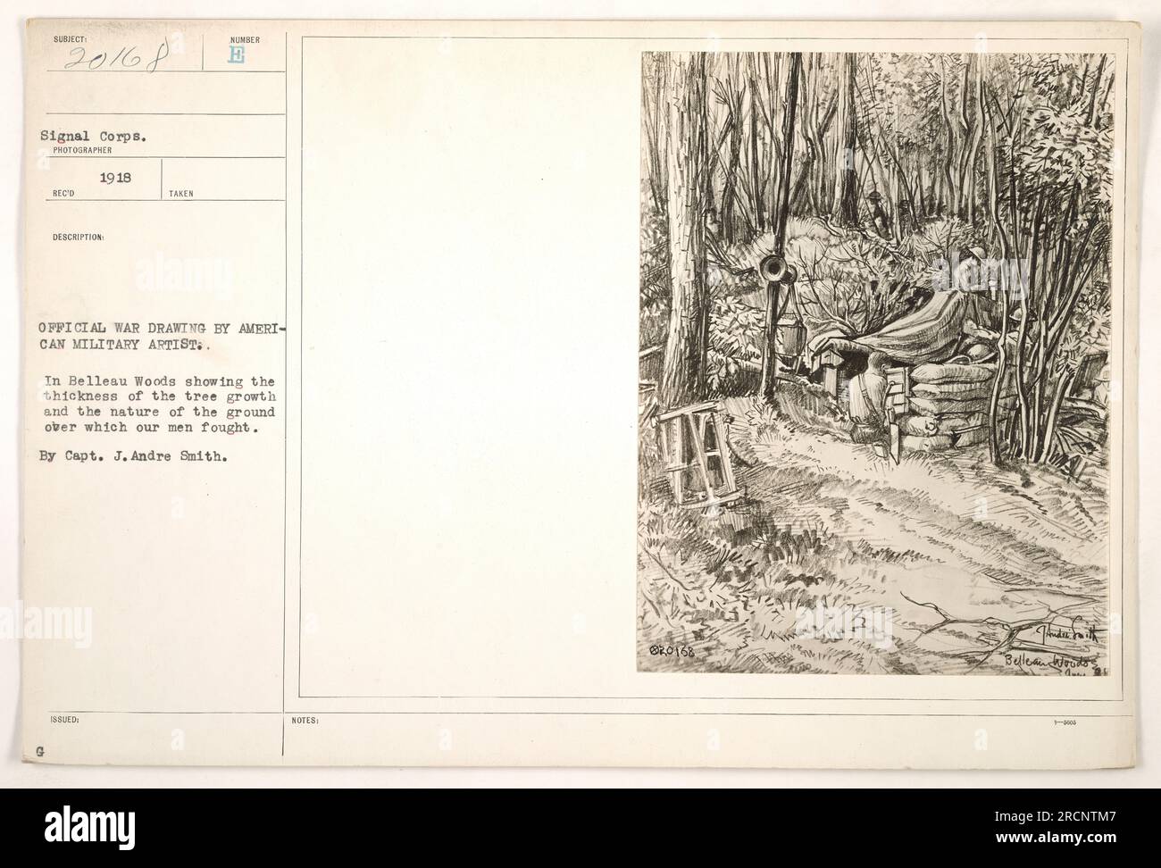 La photographie, prise par le capitaine J. Andre Smith, représente ...